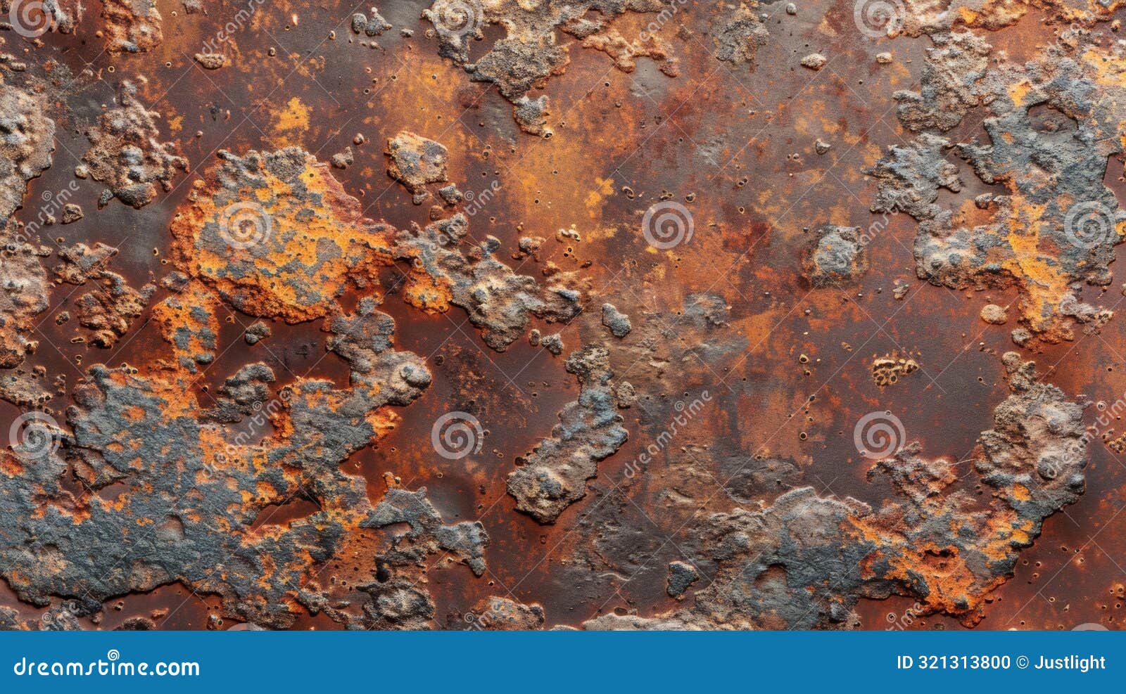 Flakes Of Rust On A Sheet Of Rusty Iron. Background Of Rust. Corrosion ...