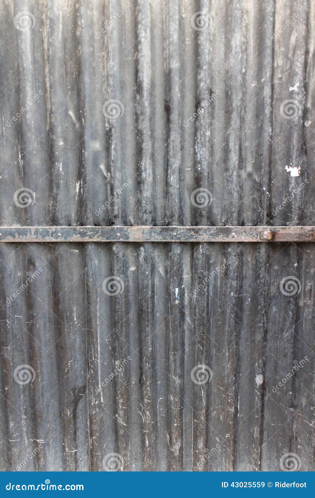 Metallic corrugated door stock image. Image of build - 43025559