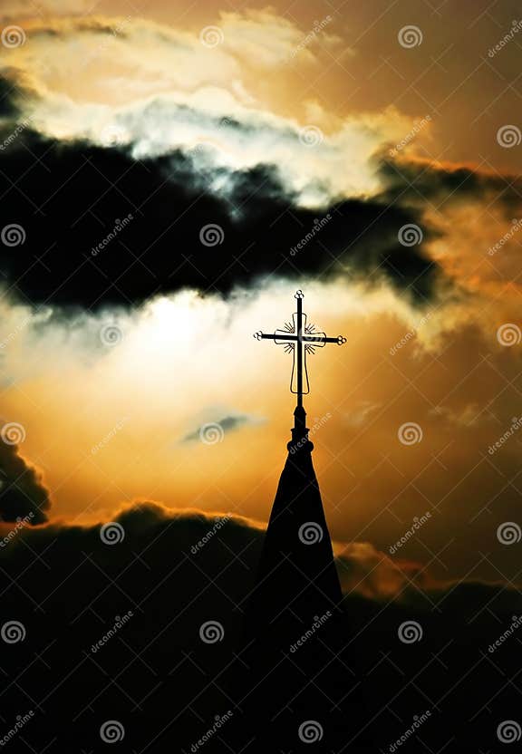 Metallic Cross stock image. Image of cross, remembrance - 10743899