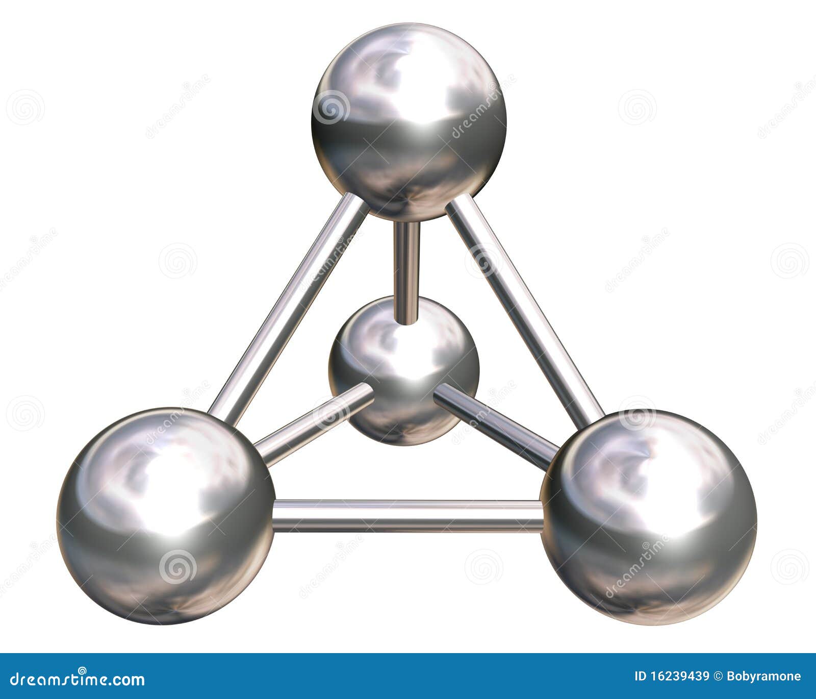 Metallic Crystal Lattice on White Background Stock Illustration ...