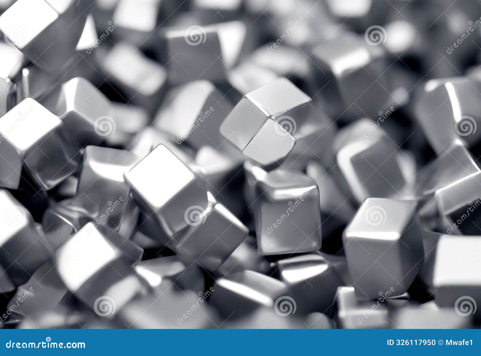 Metallic Cubes Falling Hitting White Gray Collision Block Cube ...
