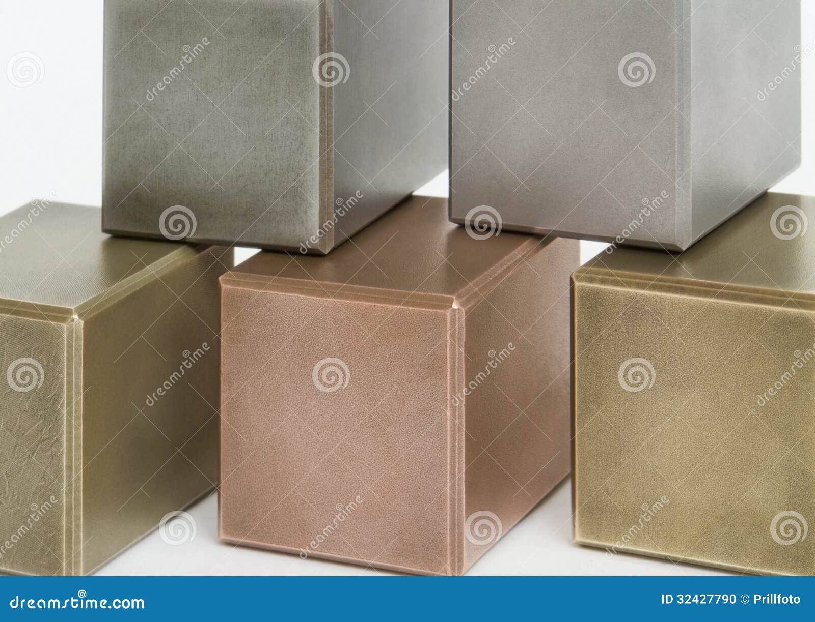 Metallic cubes stock photo. Image of diversity, coronal - 32427790