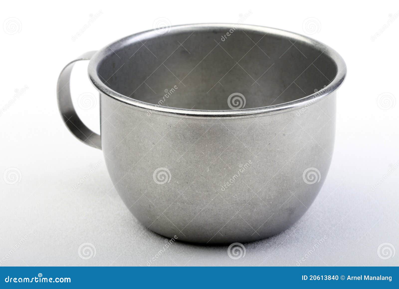 Metallic Cup stock photo. Image of white, empty, metal - 20613840