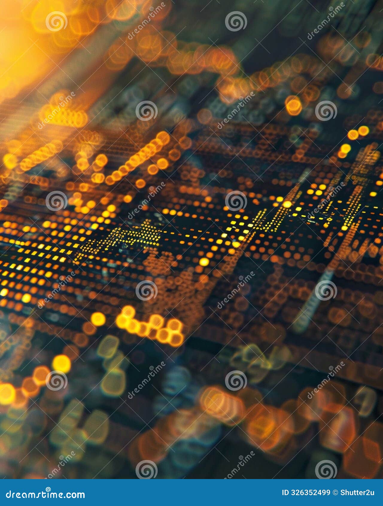 Metallic Currency with Rising and Falling Data Points the Dynamic World ...