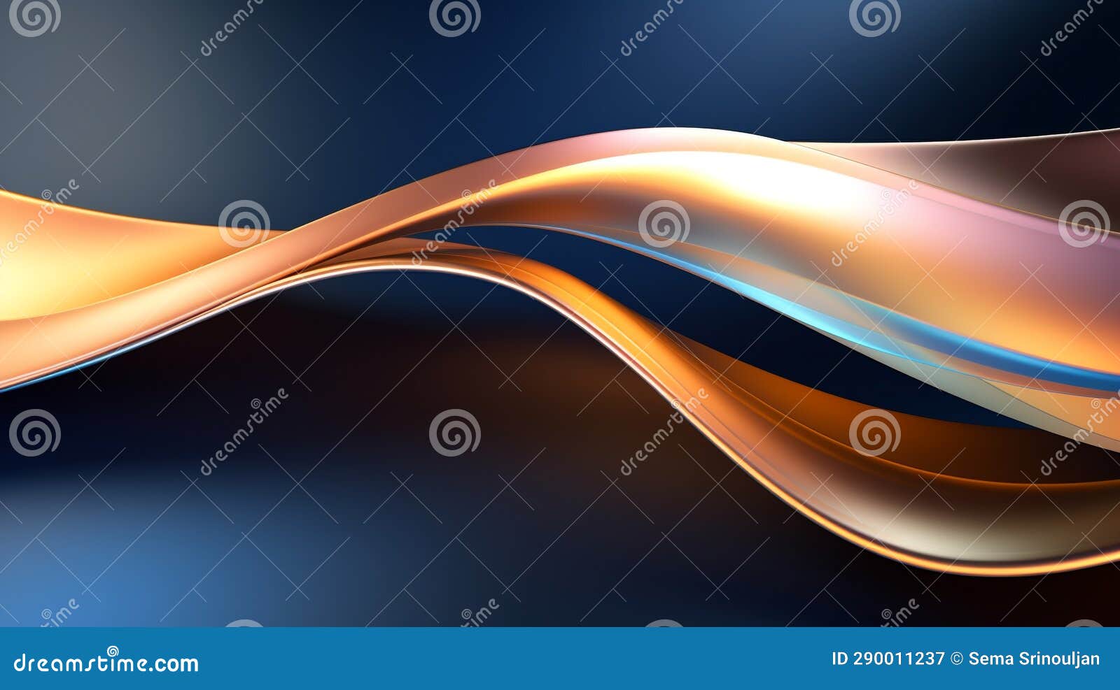 Metallic Curve Layer. Gradient Abstract Background. - Generative Ai ...