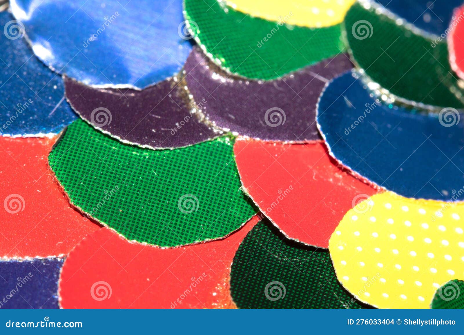 Metallic Cut Up Tin Cans in Bright Colours As an Abstract Background ...