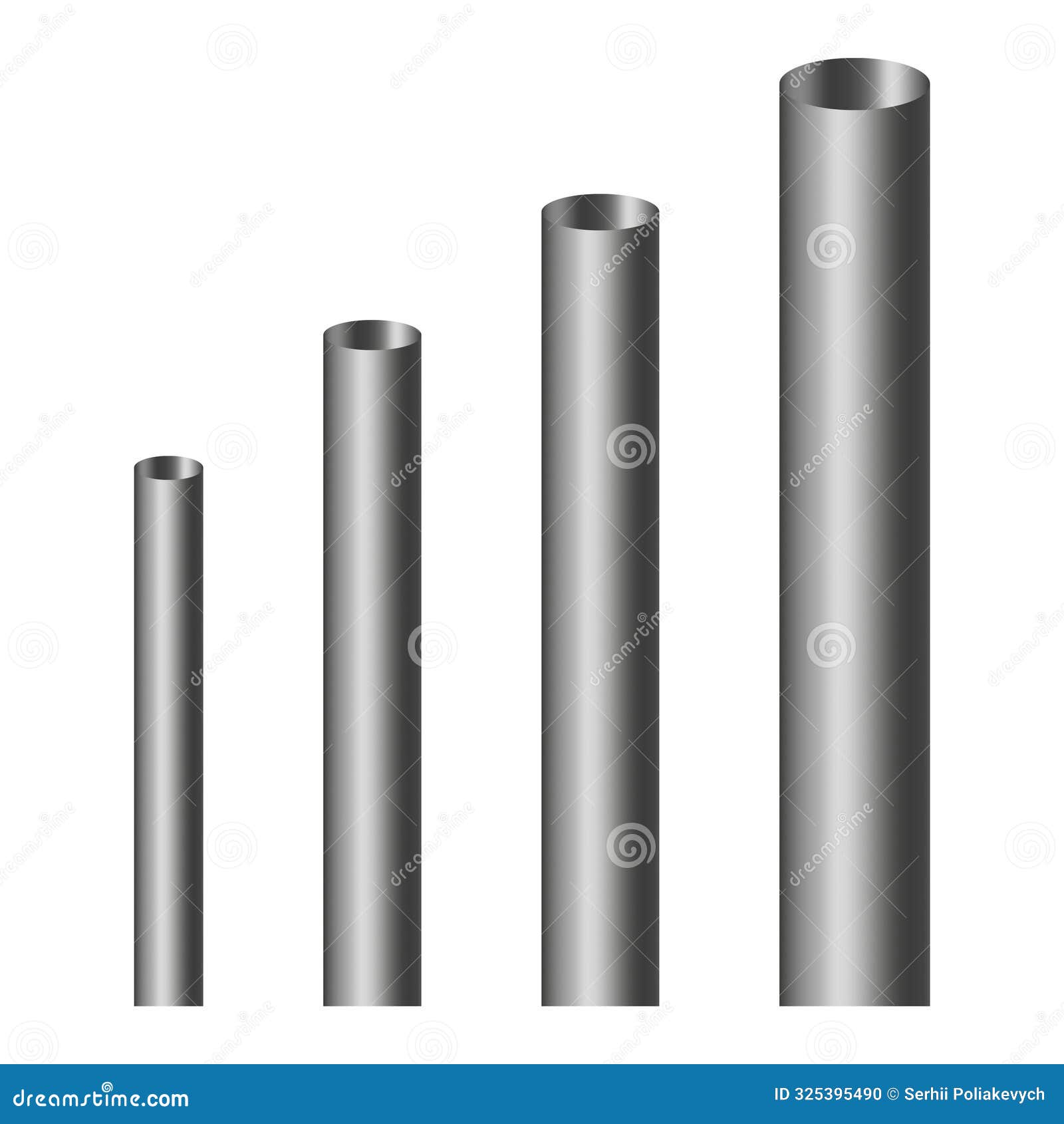 Cylinder Bars Infographics. Vector Illustration | CartoonDealer.com ...