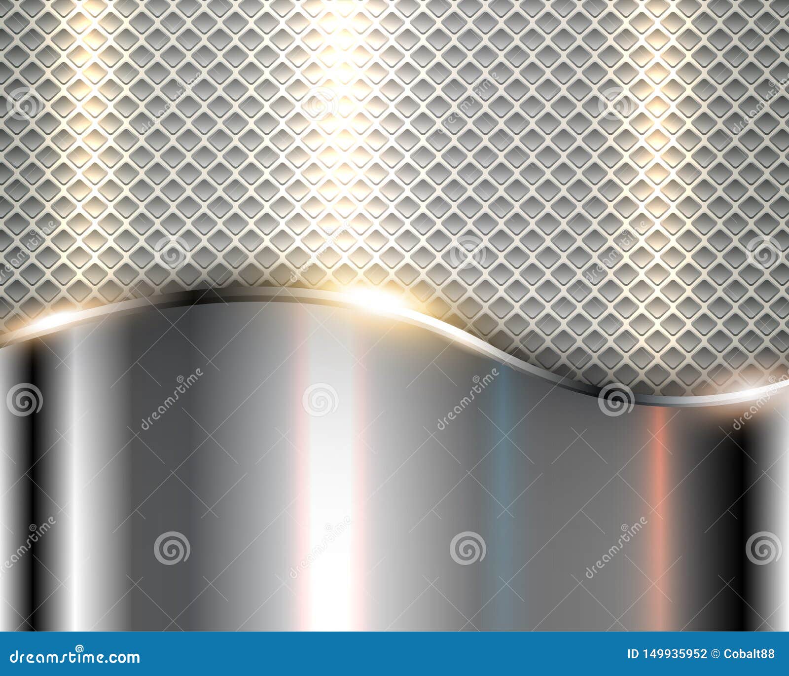 Metallic 3D background stock vector. Illustration of template - 149935952