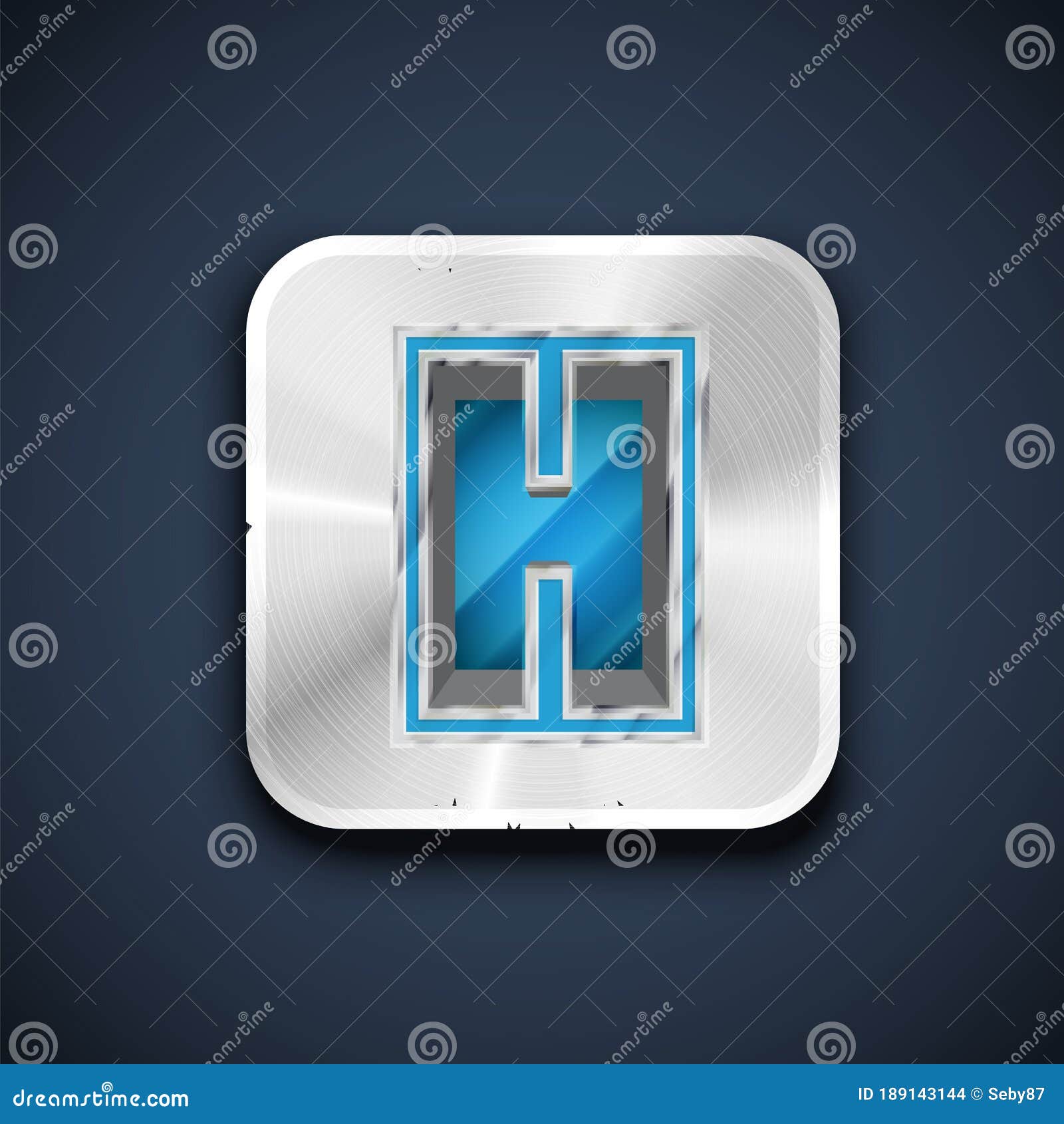 Metallic 3D Character from a Font Set, Vector Illustration Stock Vector ...