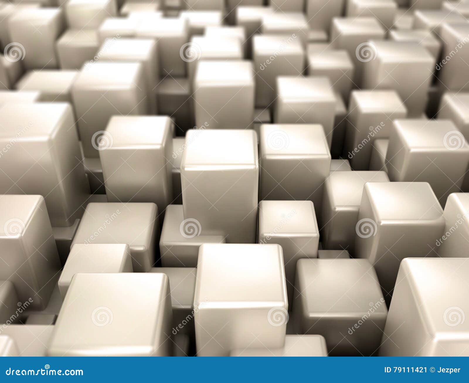 Metallic 3d cubes stock illustration. Illustration of concept - 79111421