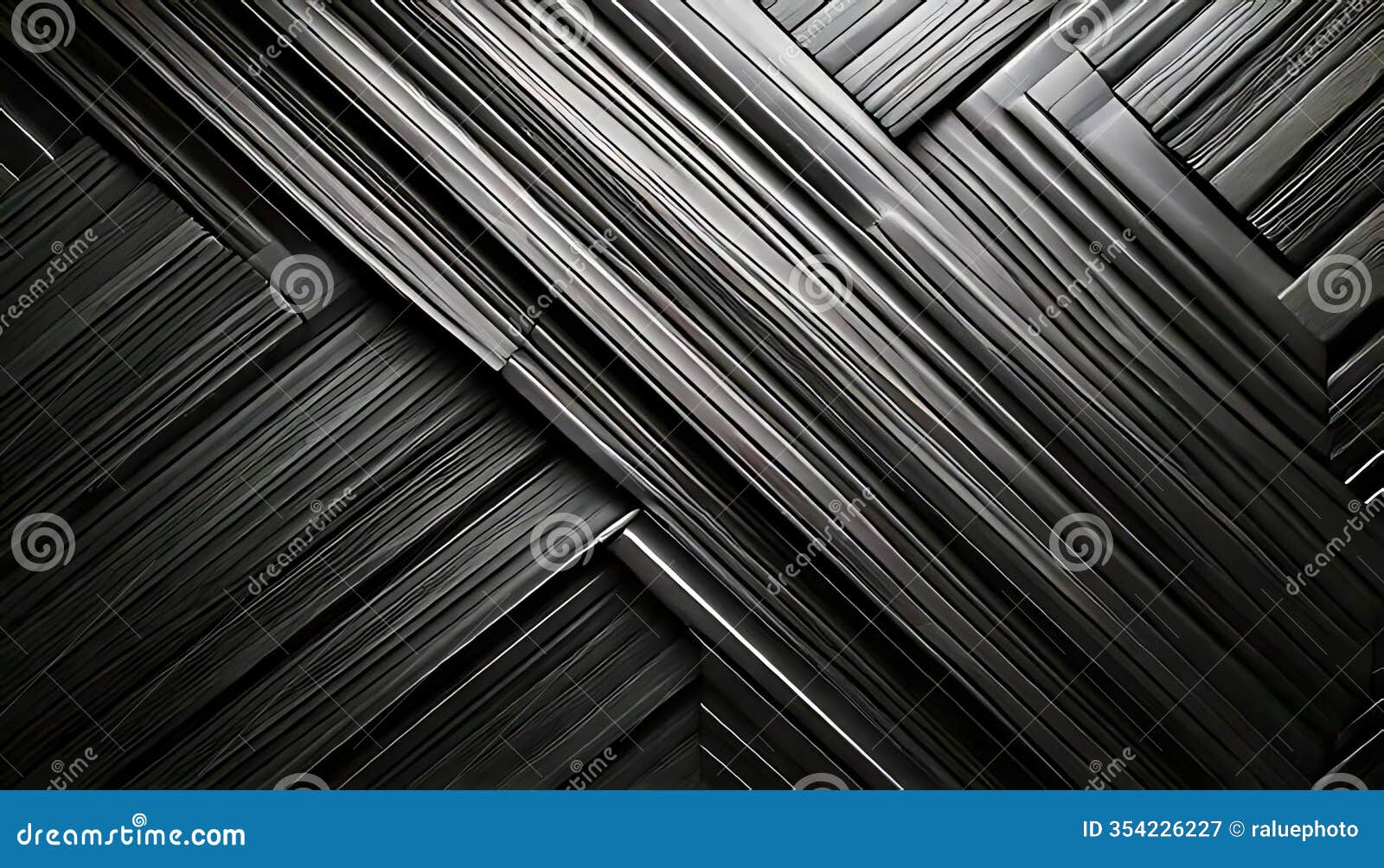 Metallic, Dark Gray Slats are Arranged Diagonally Creating a Textured ...
