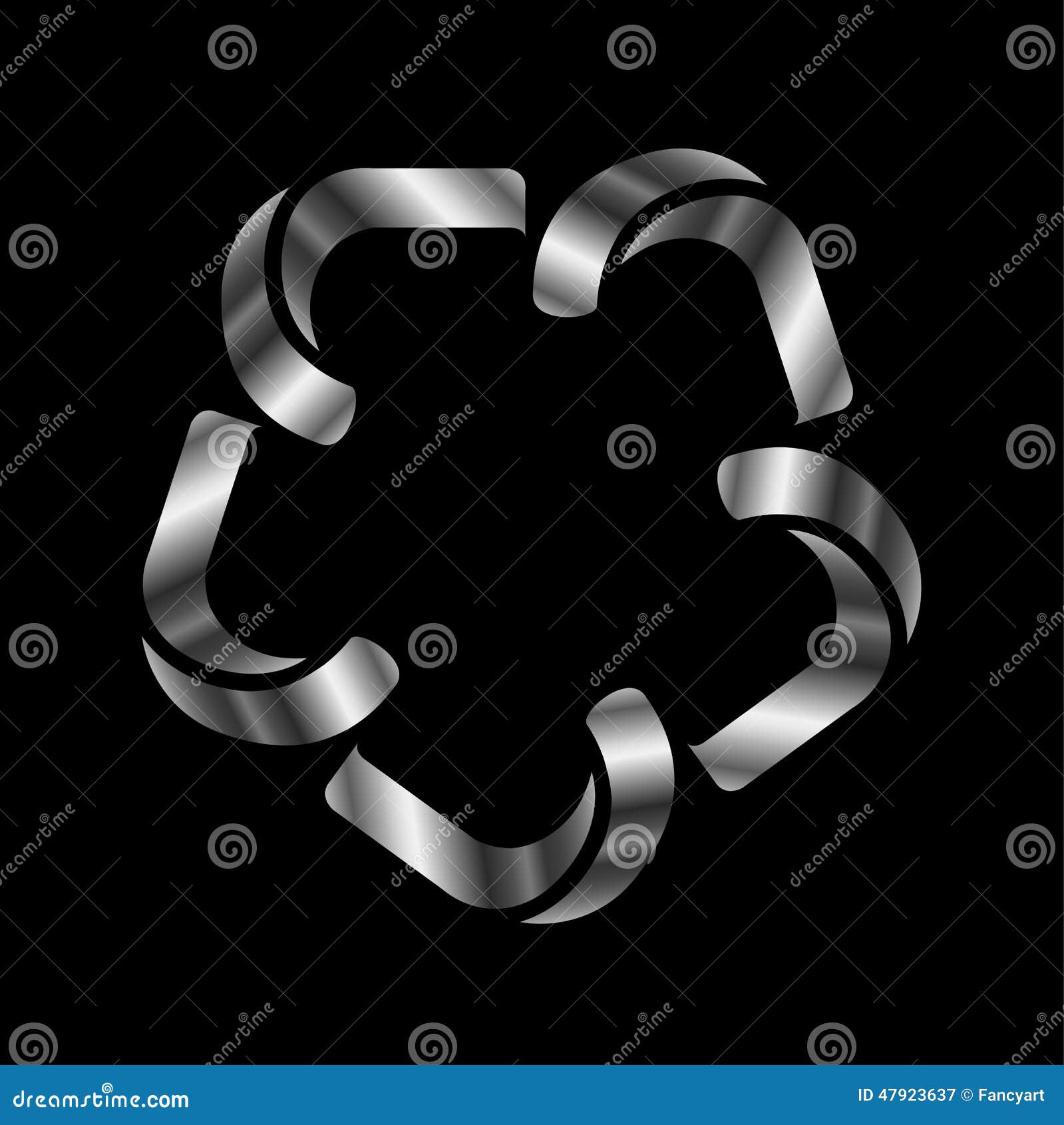 Metallic design element stock vector. Illustration of blossom - 47923637