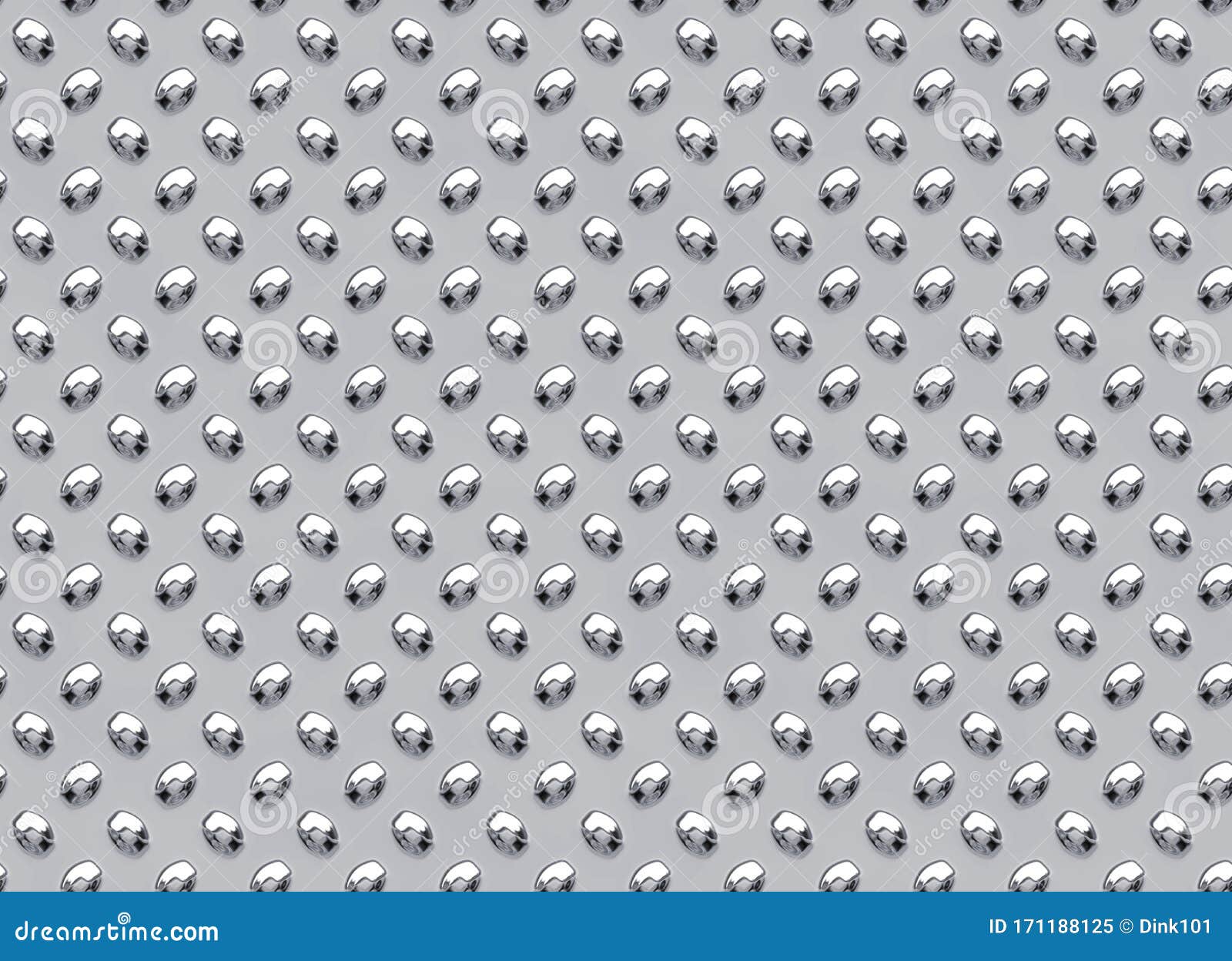 Metallic Diamond Plate Background with Seamless Pattern Stock ...