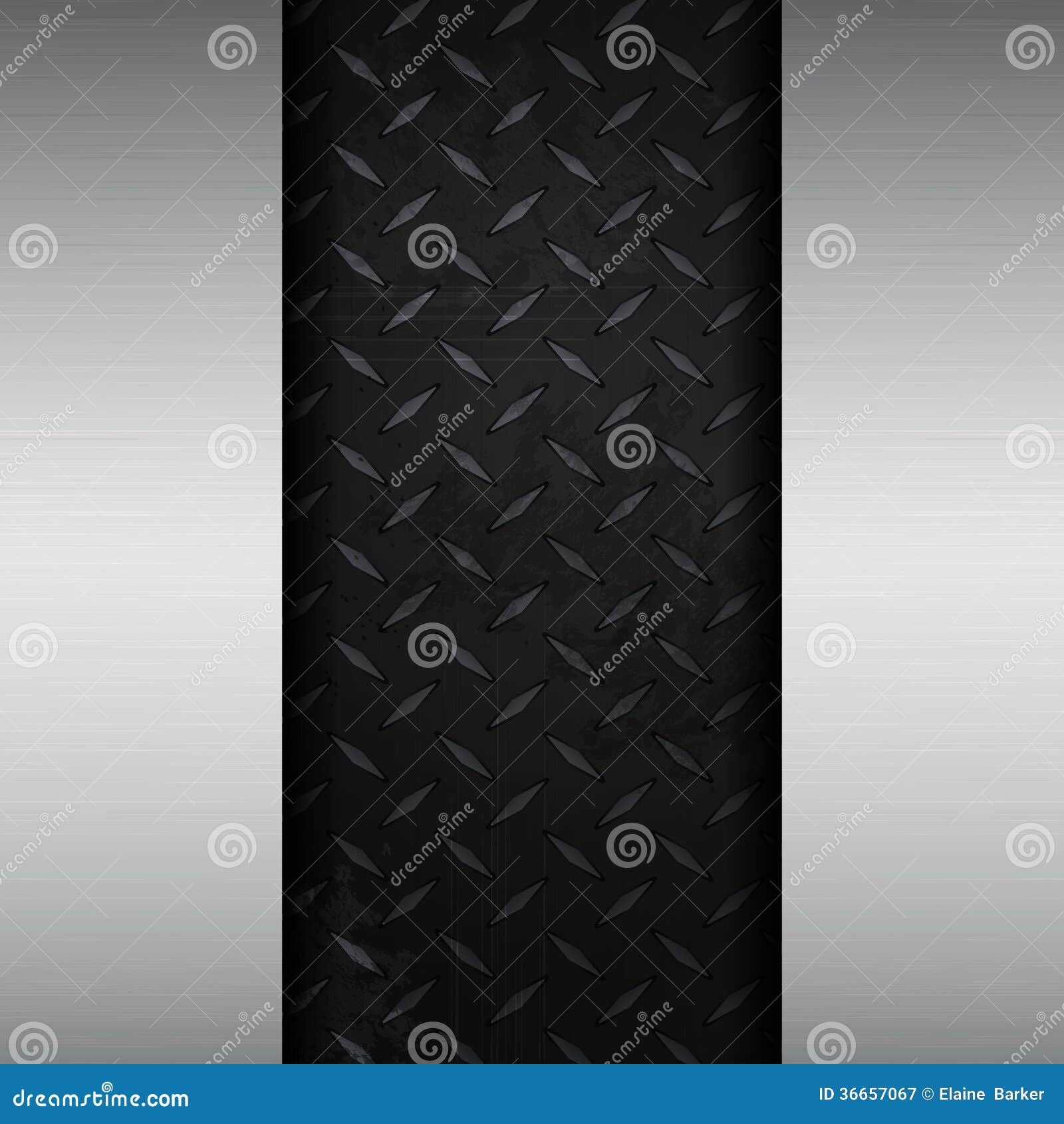 Metallic Diamond Plate and Brushed Metal Background Stock Vector ...