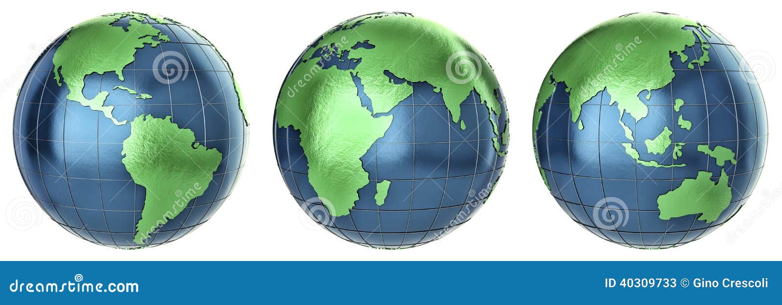 Metallic earth globe stock illustration. Illustration of international ...