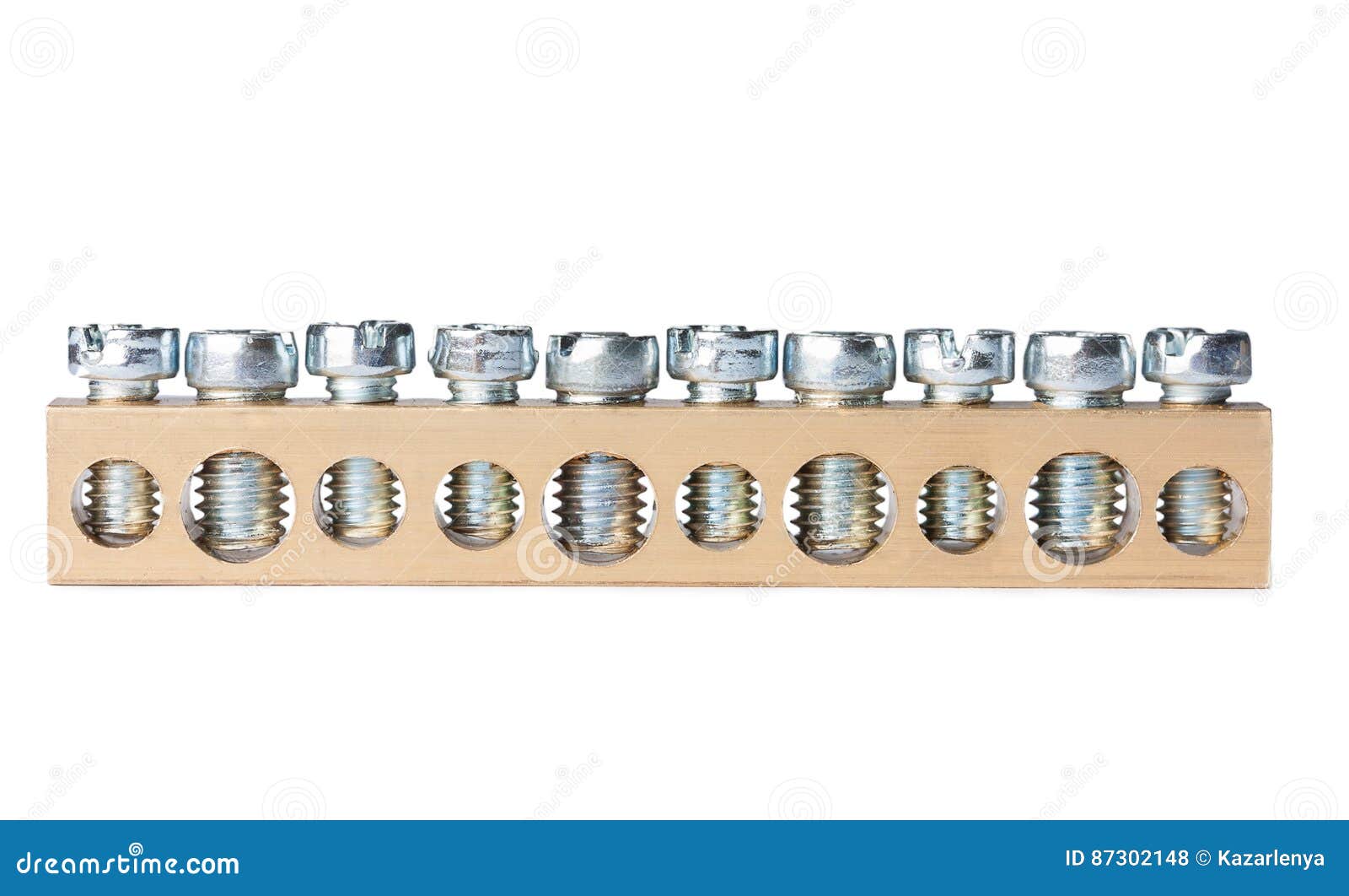 Electrical Wires with Terminal Blocks Stock Photo - Image of ...