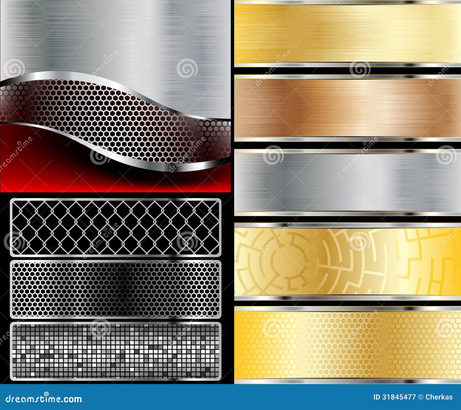 Metallic element. stock vector. Illustration of label - 31845477