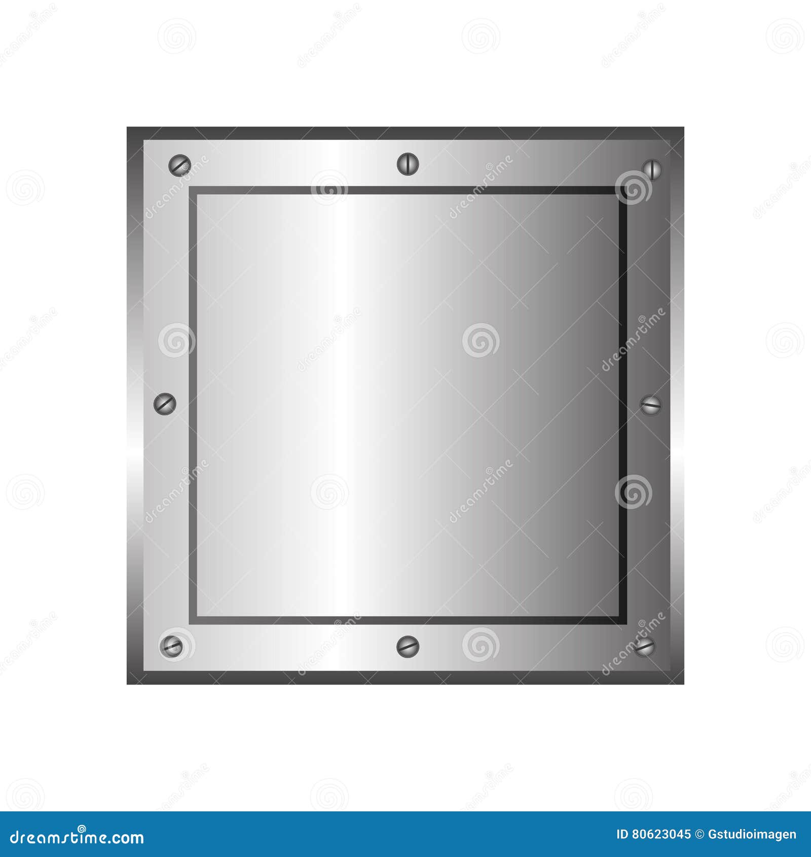 Metallic Emblem Isolated Icon Stock Vector - Illustration of industrial ...