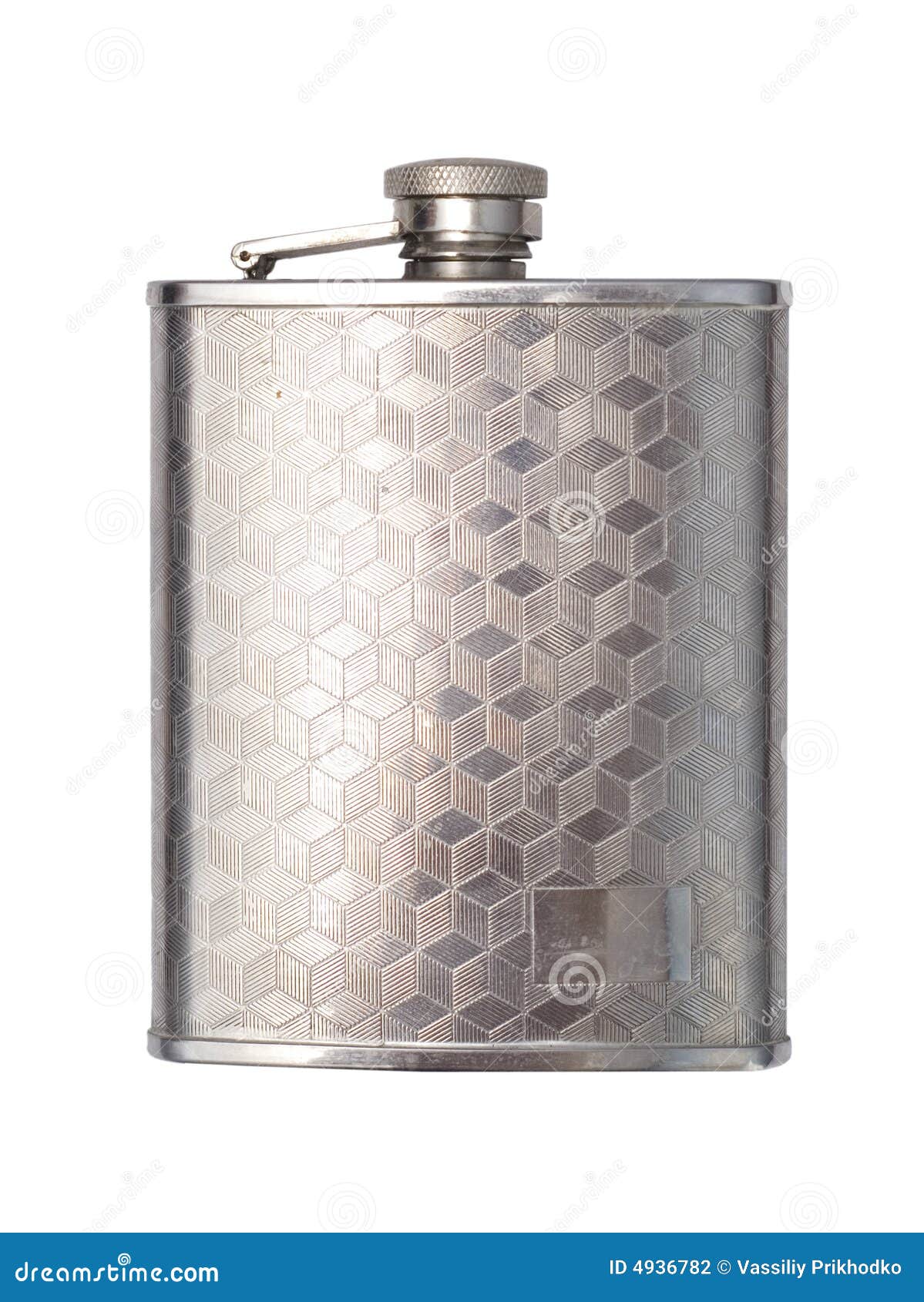 Metallic flask stock photo. Image of container, alcohol - 4936782