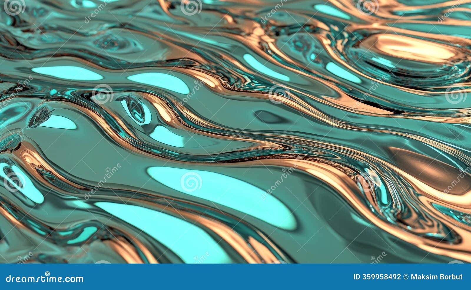 A Metallic Fluid Texture Showcasing Smooth, Reflective Surfaces Stock Photo - Image of artistic ...