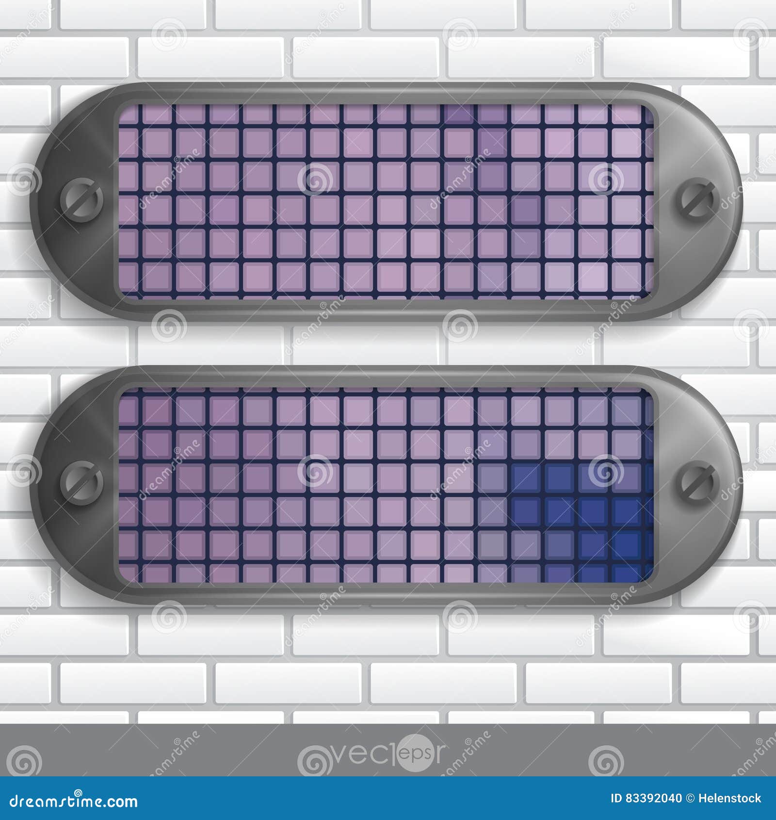 Metallic Frame with Screws stock vector. Illustration of border - 83392040