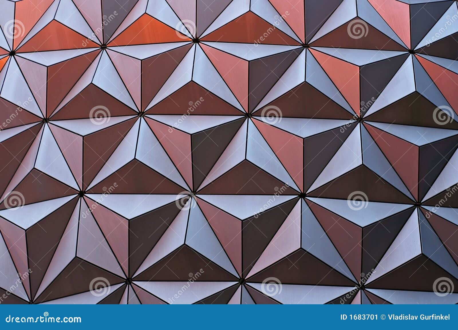 Metallic geometric surface stock image. Image of metal - 1683701