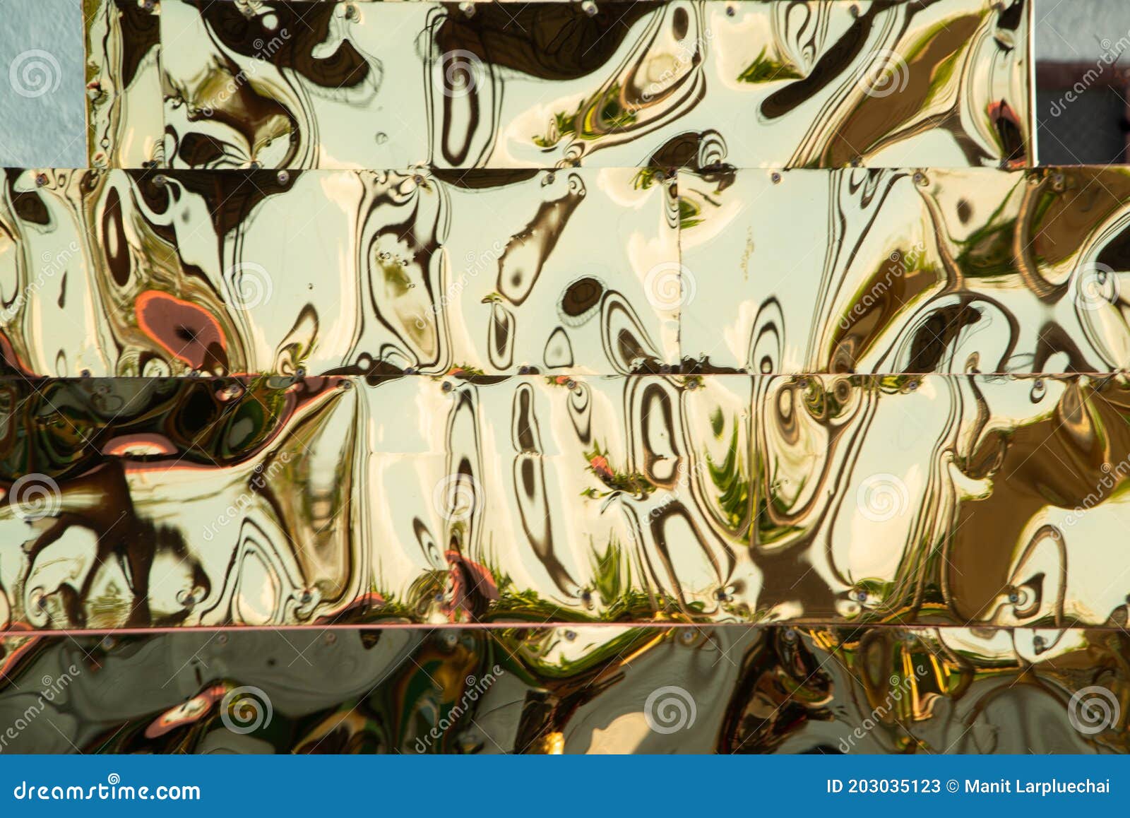 Metallic Gold Color, Shiny Reflective Textured Background. Stock Image ...