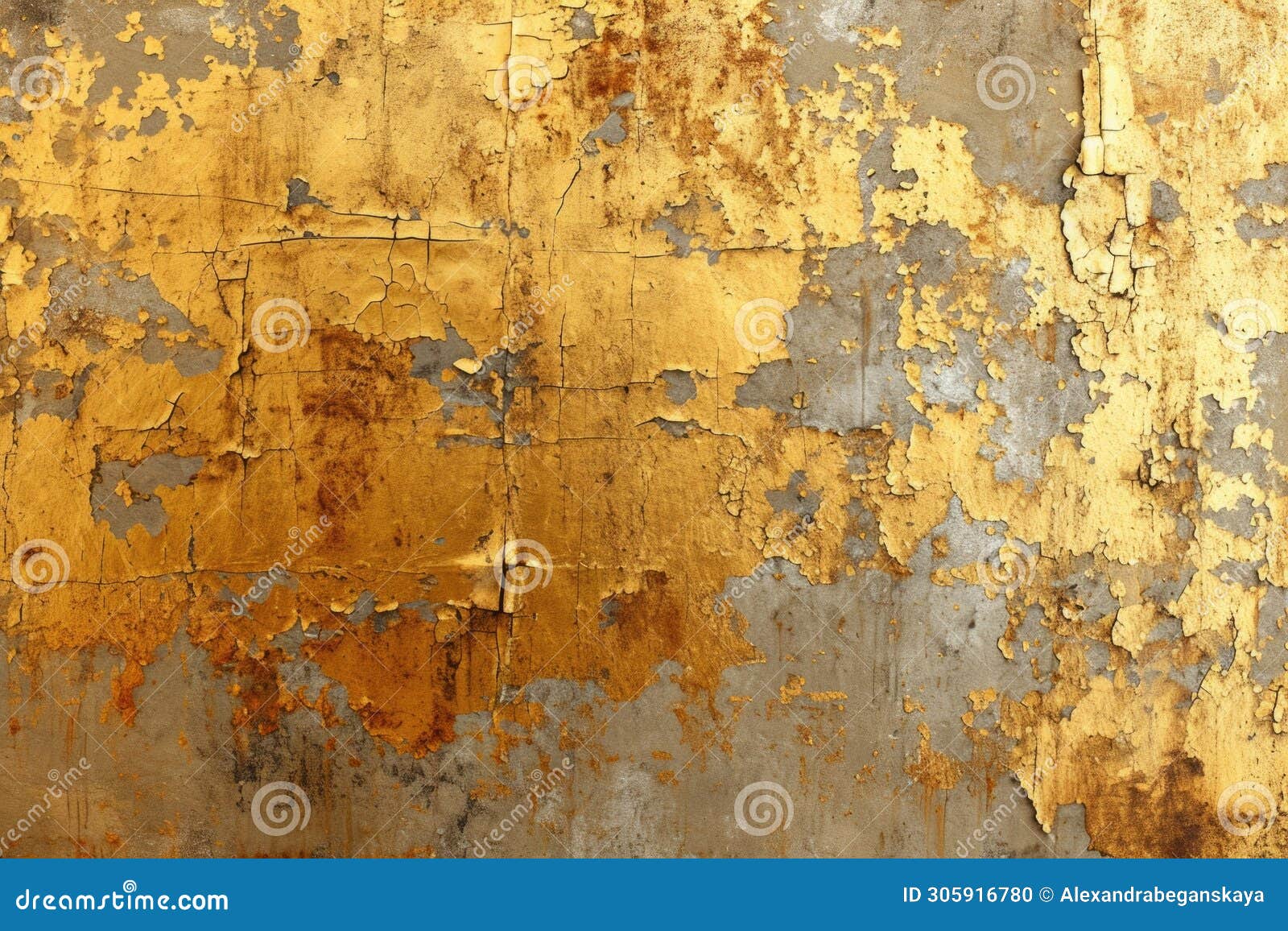 Metallic Gold Texture, Old Wall Background Stock Illustration ...