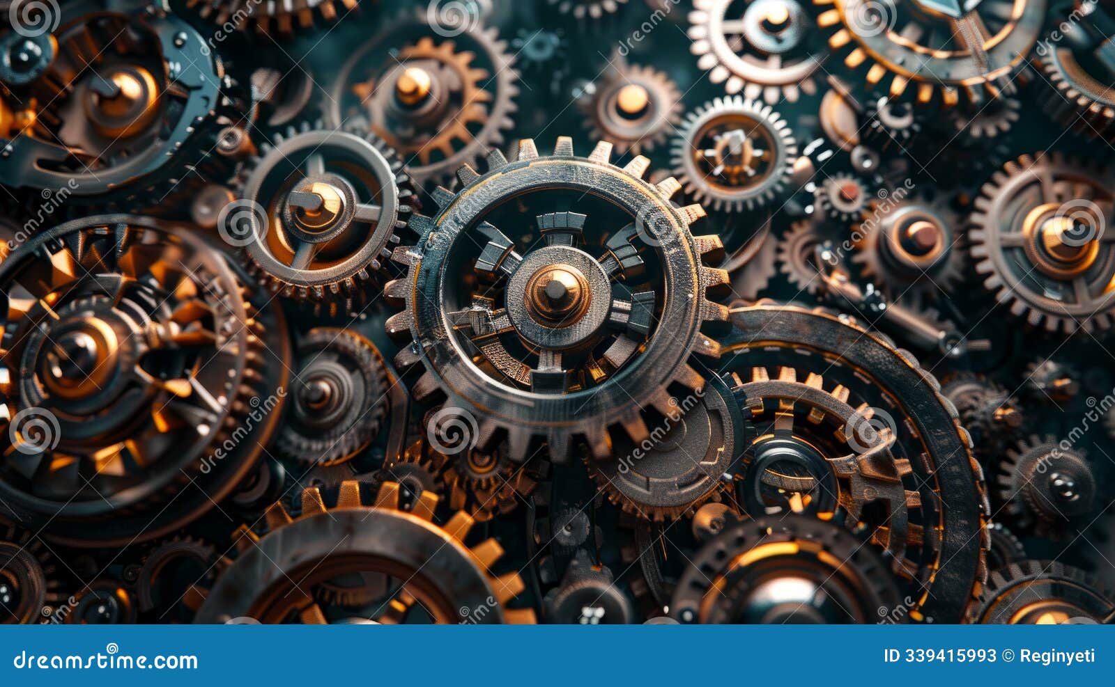 Mechanism, Metallic Cogwheel Stock Image | CartoonDealer.com #3028267