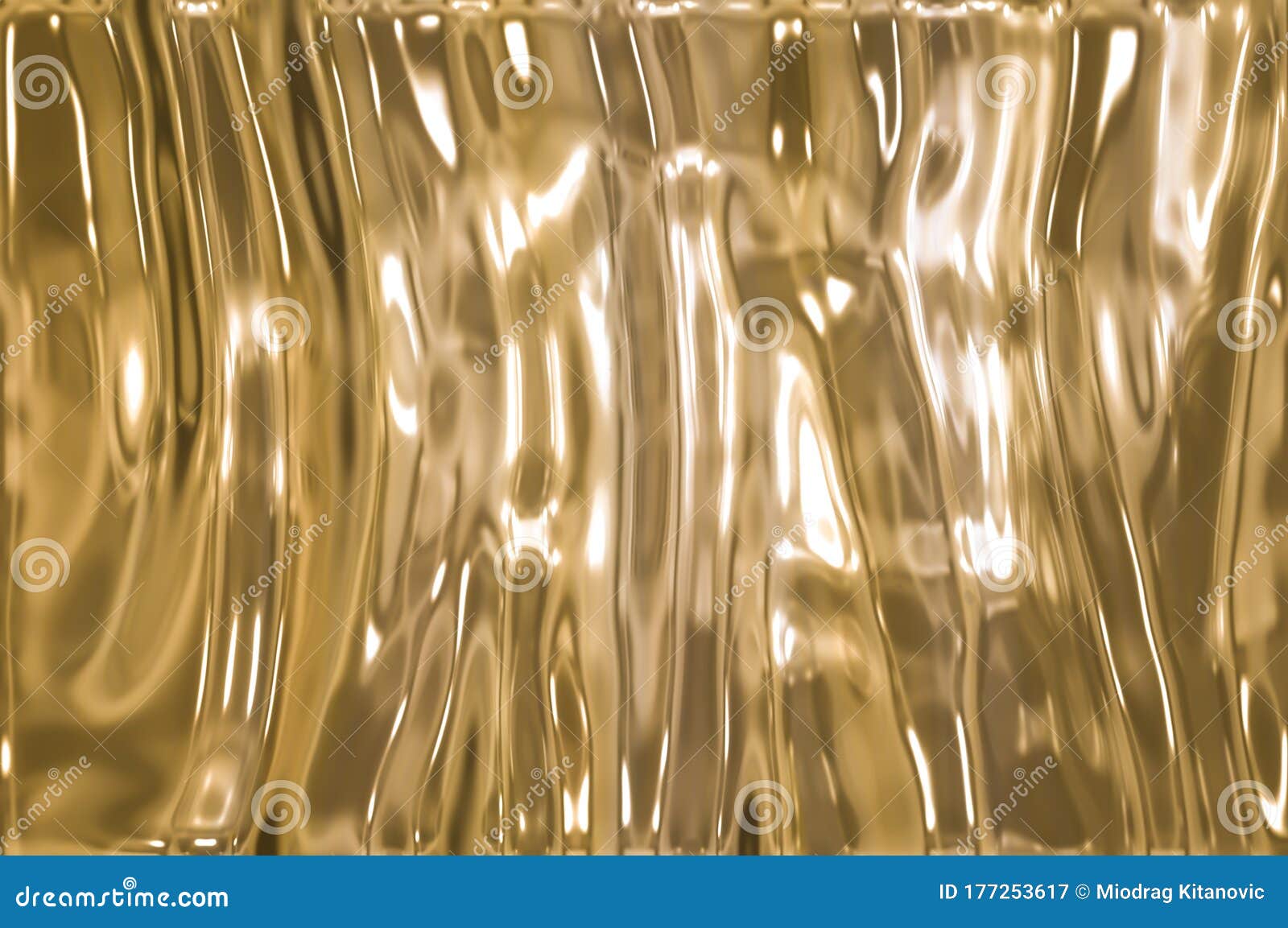Metallic Gold Wavy Background Stock Illustration - Illustration of ...