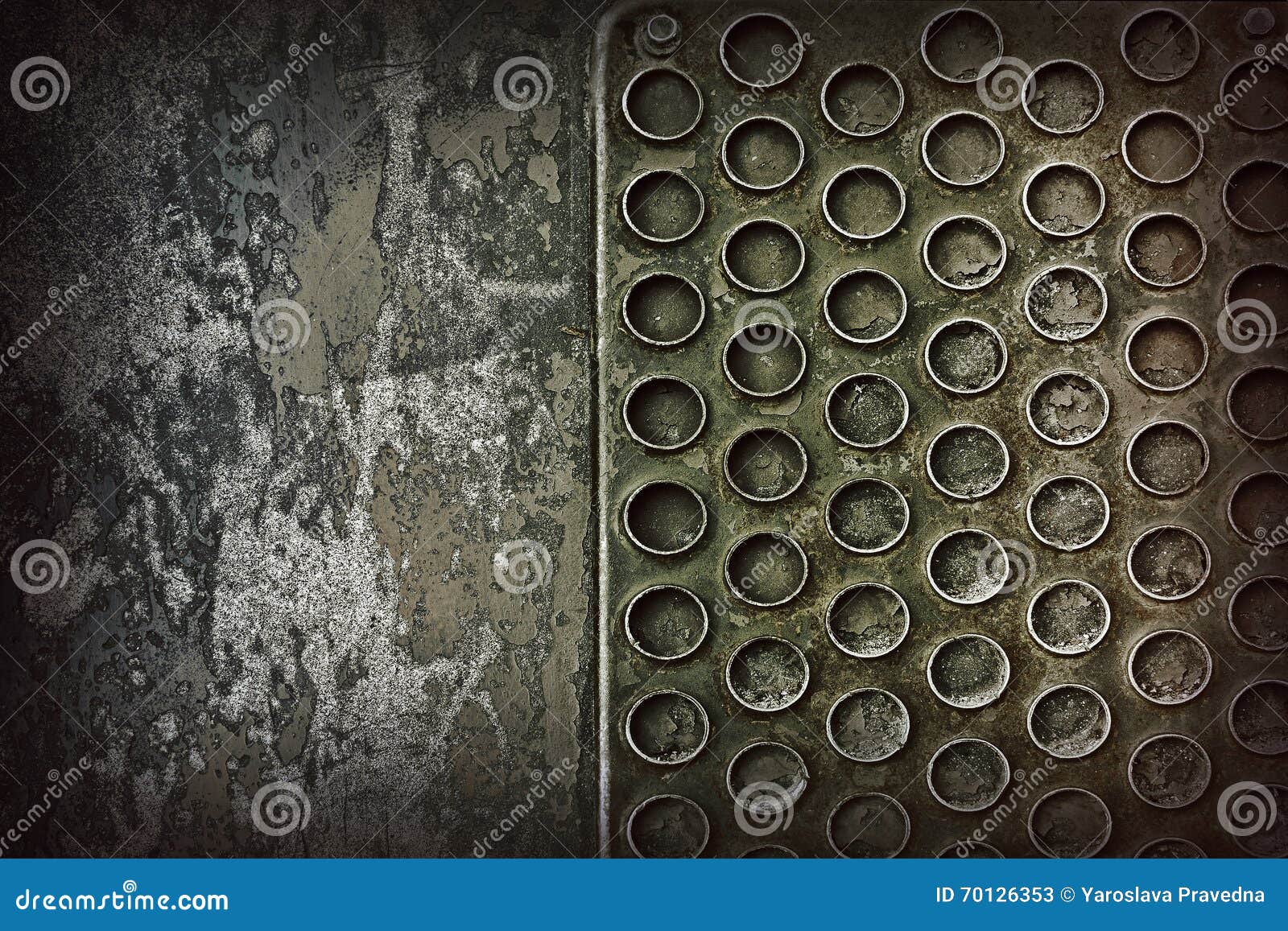 Tank Armor Slashed By Shrapnel From A Wrecked Tank, Close-up. Te Stock ...