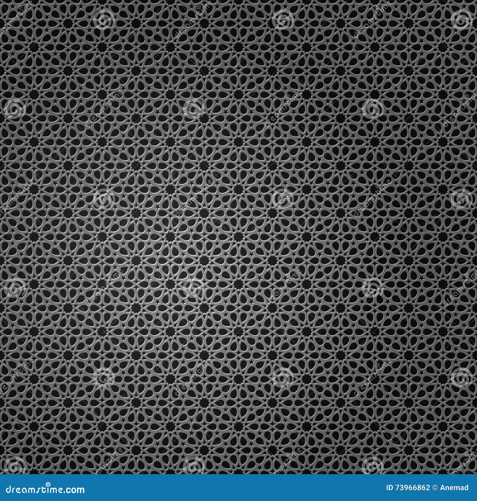 Metallic Grid with Arabic Elements Stock Illustration - Illustration of ...