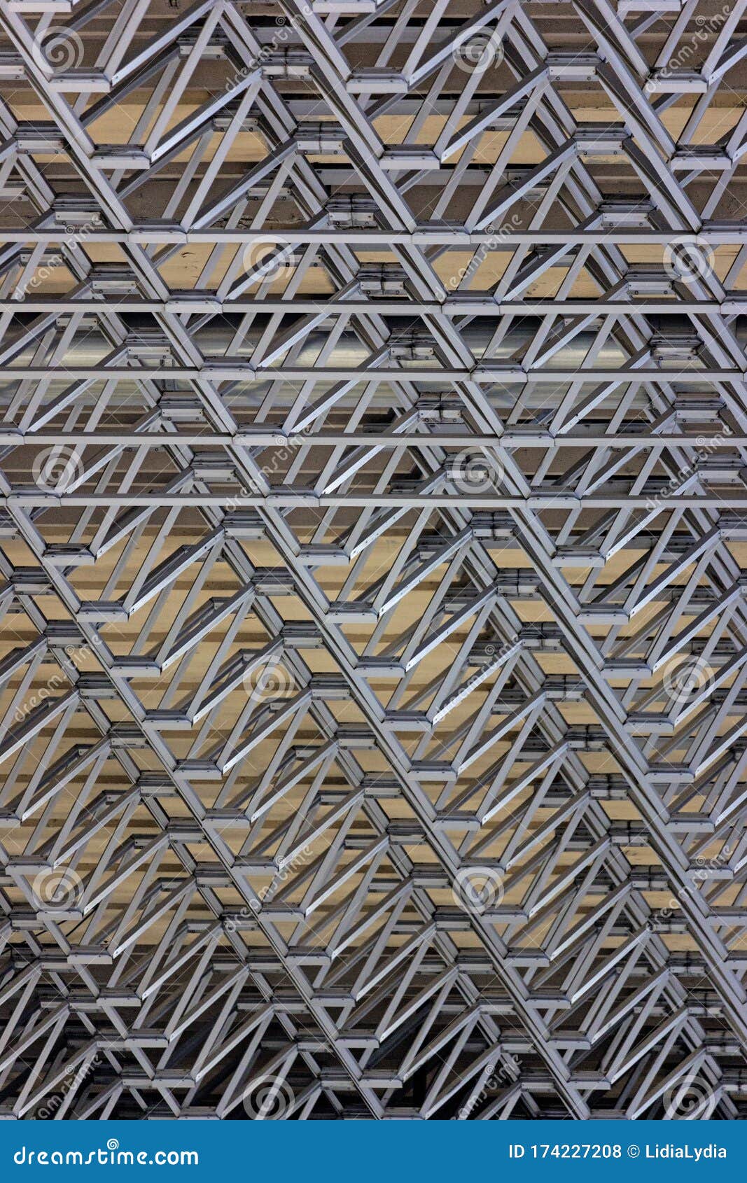 Metallic grid. stock photo. Image of industrial, backdropn - 174227208