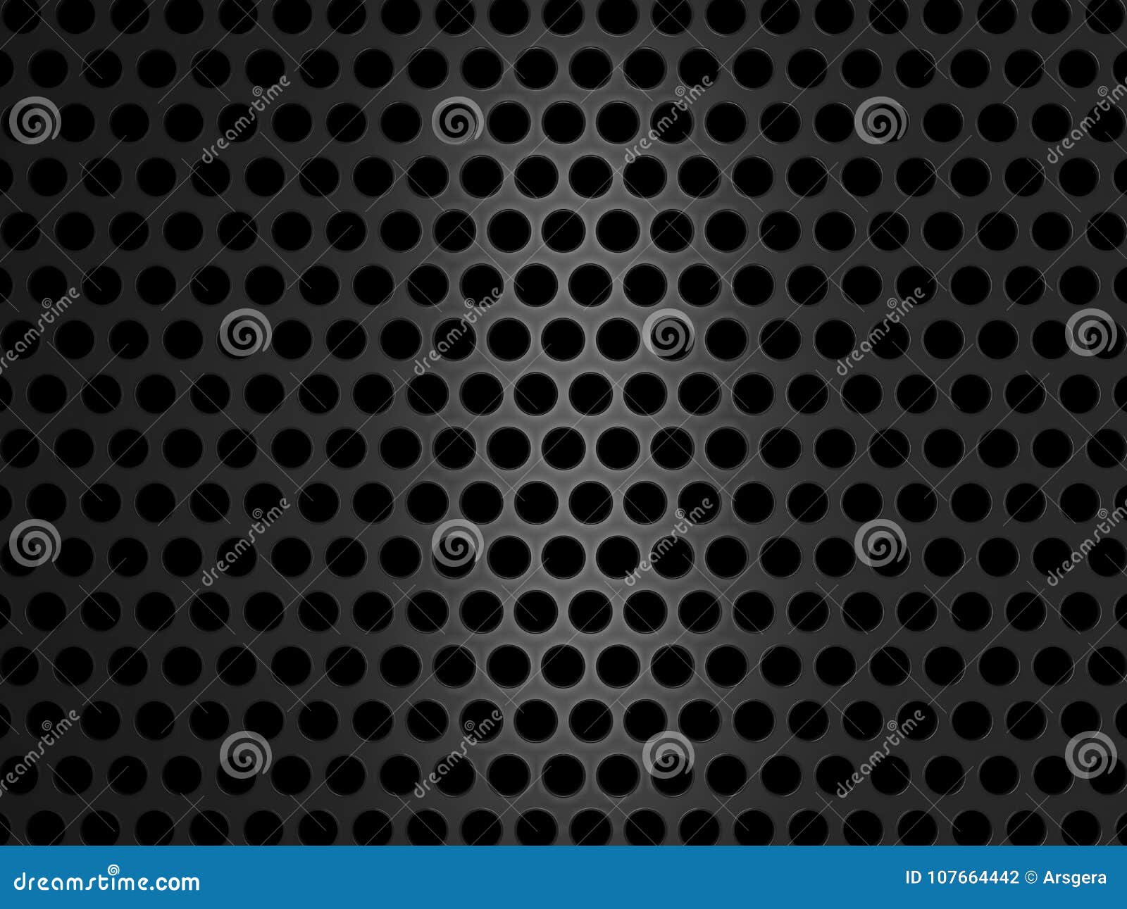 Metallic Grill Texture on Black Background Stock Illustration ...