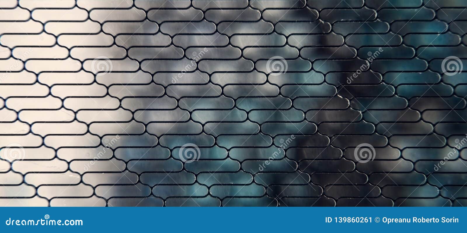 Metallic Grille Pattern Sheet Stock Image - Image of aluminum, hole ...