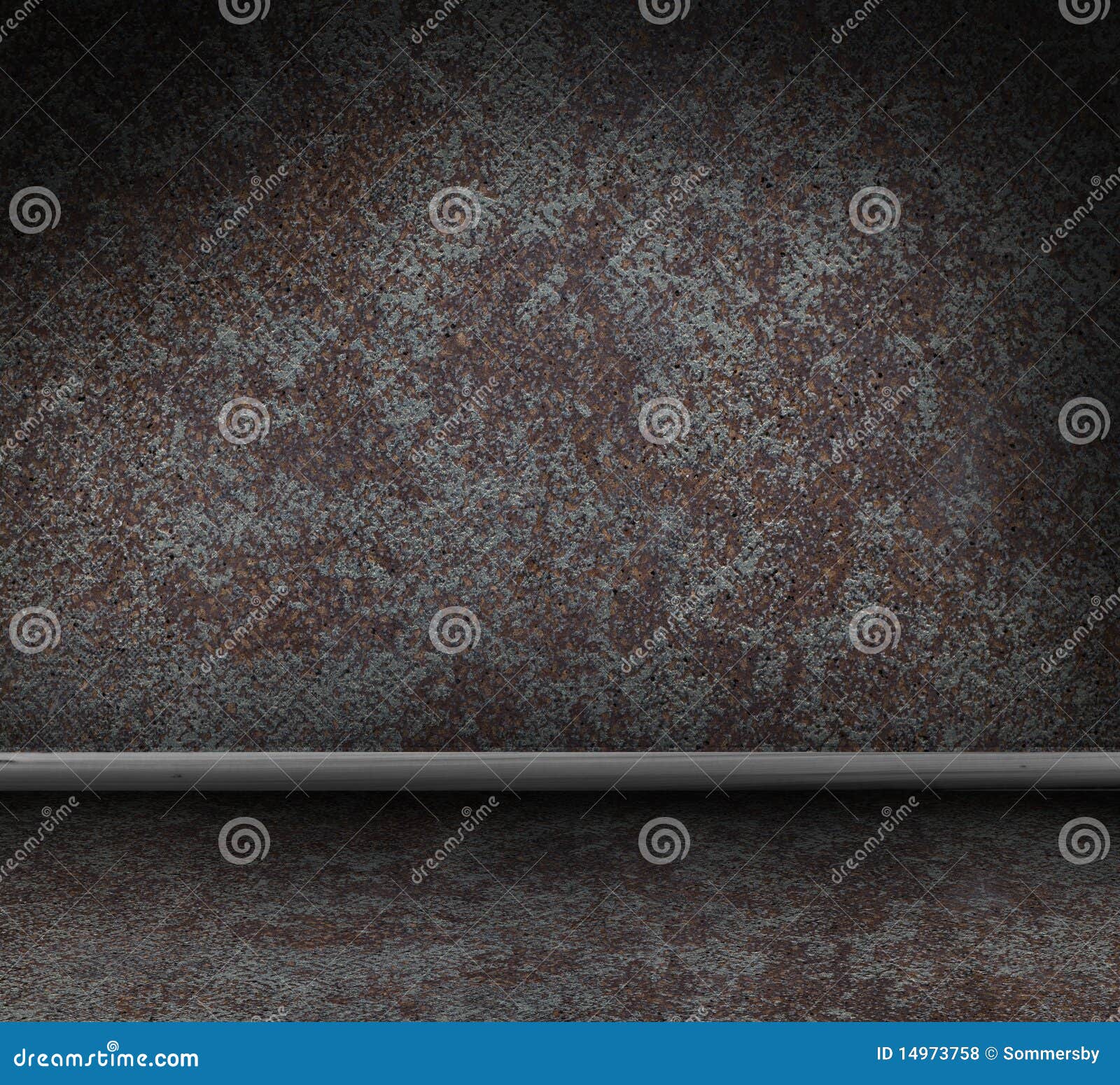 Metallic grunge interior stock illustration. Illustration of dark ...