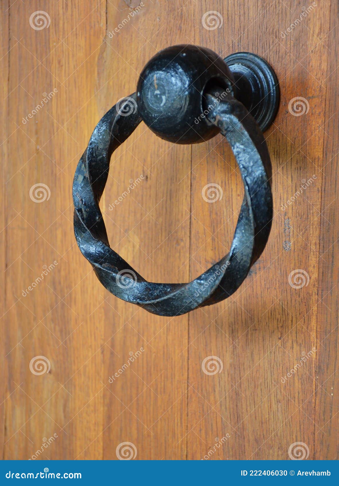 Metallic Handle of an Old Door Stock Photo - Image of front, antique ...