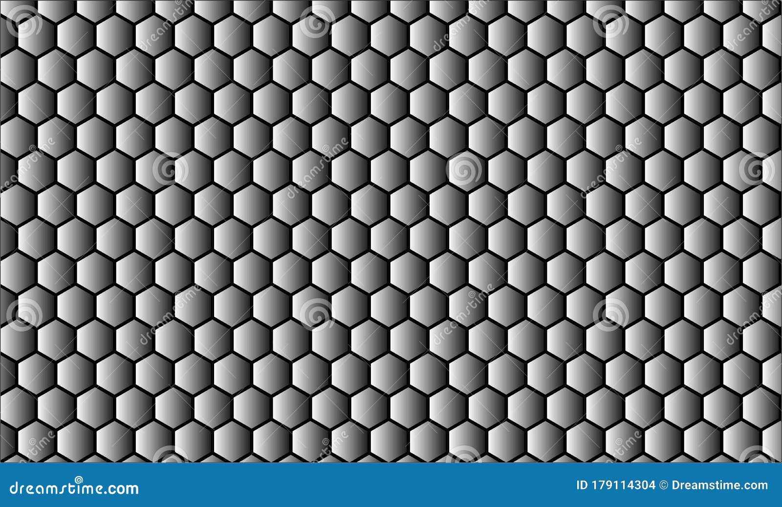 Metallic Honeycomb Pattern on a Black Background Stock Vector ...
