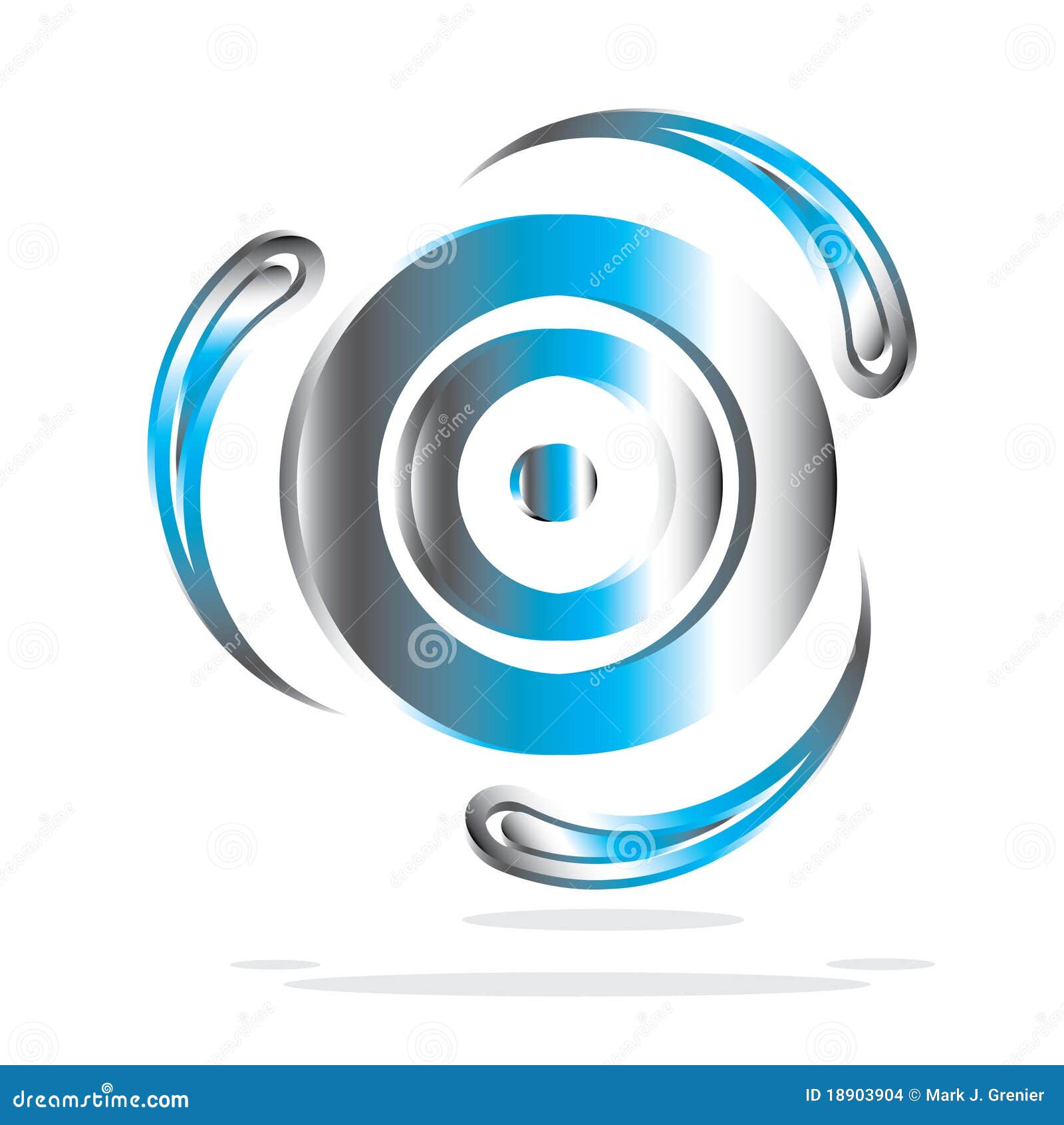 Metallic Icon stock vector. Illustration of curve, corporate - 18903904