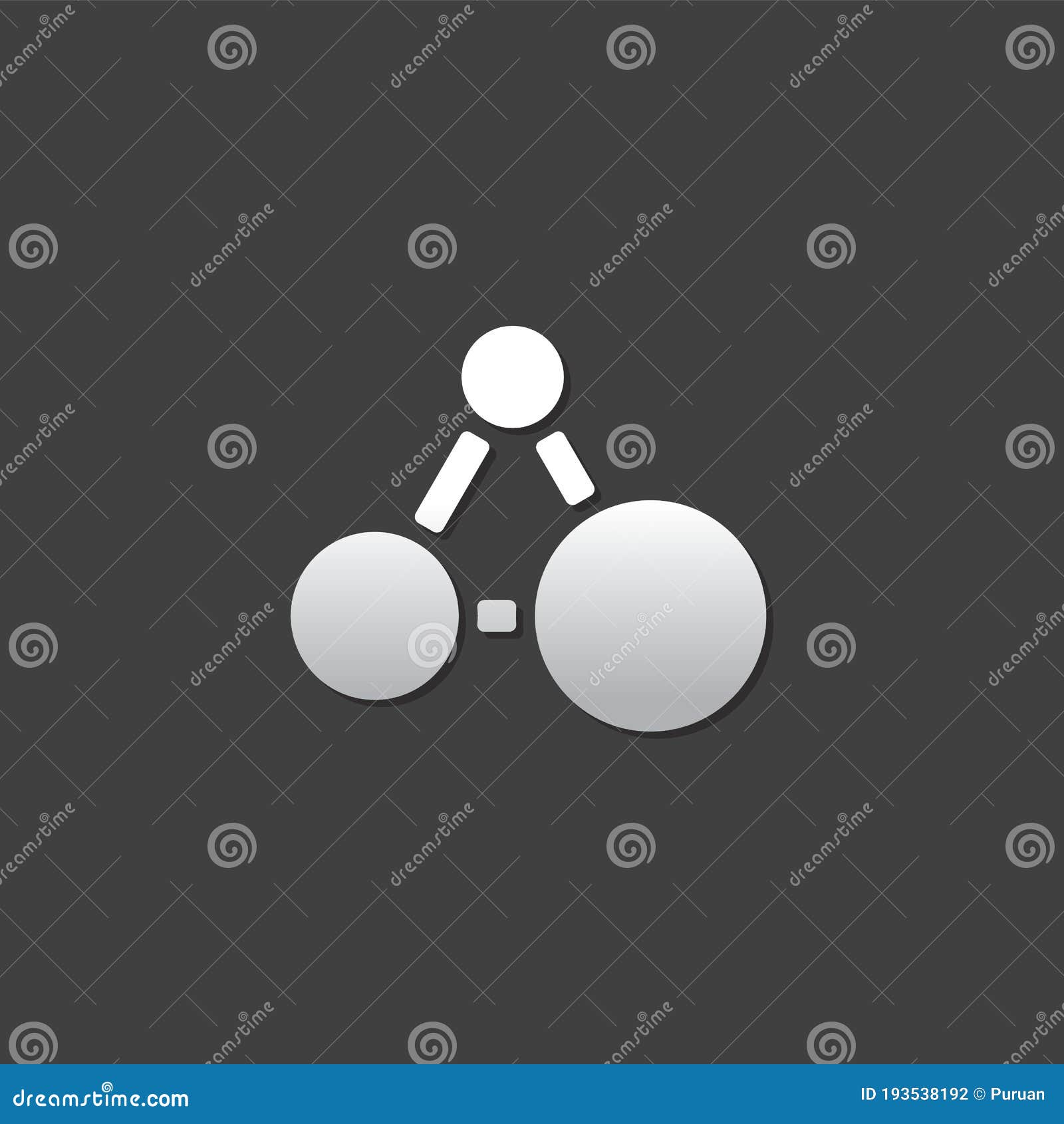 Metallic Icon - Connected Dots Stock Vector - Illustration of ...