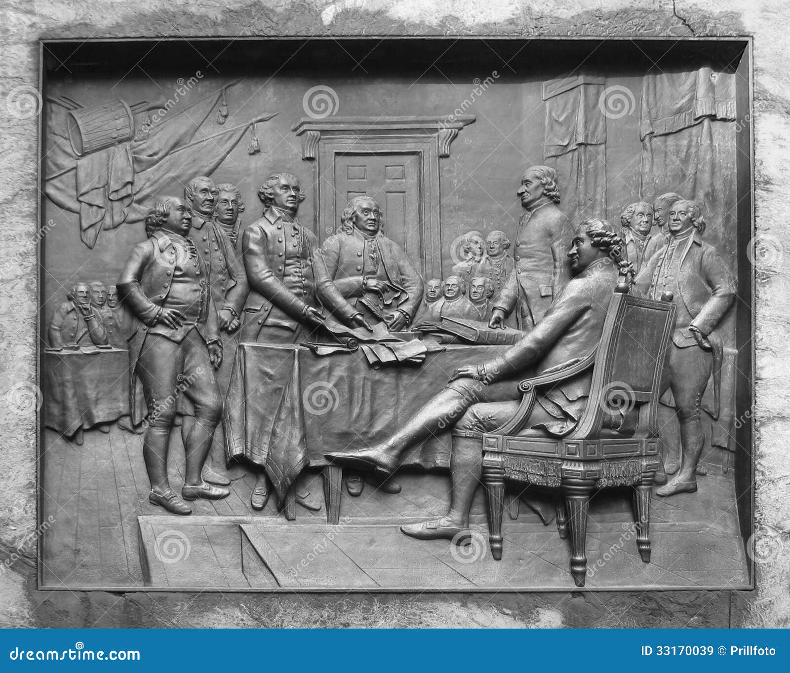 Metallic Independence Relief Stock Image - Image of allegory, events ...