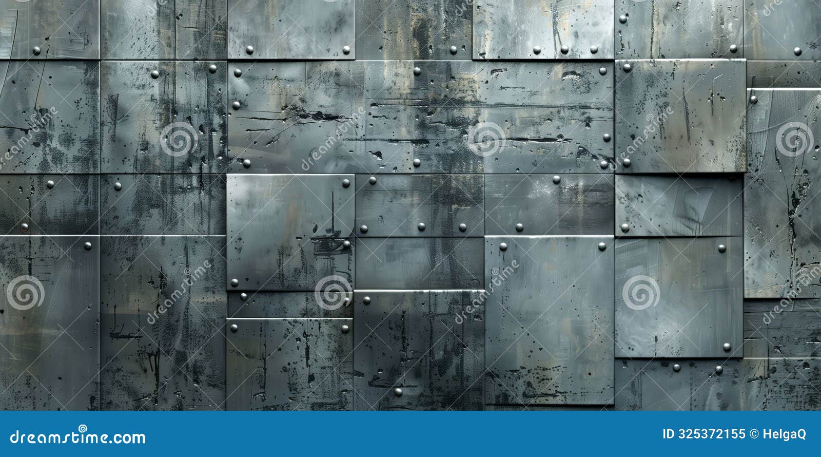 Metallic Industrial Wall Texture with Rivets and Panels, Grunge and ...