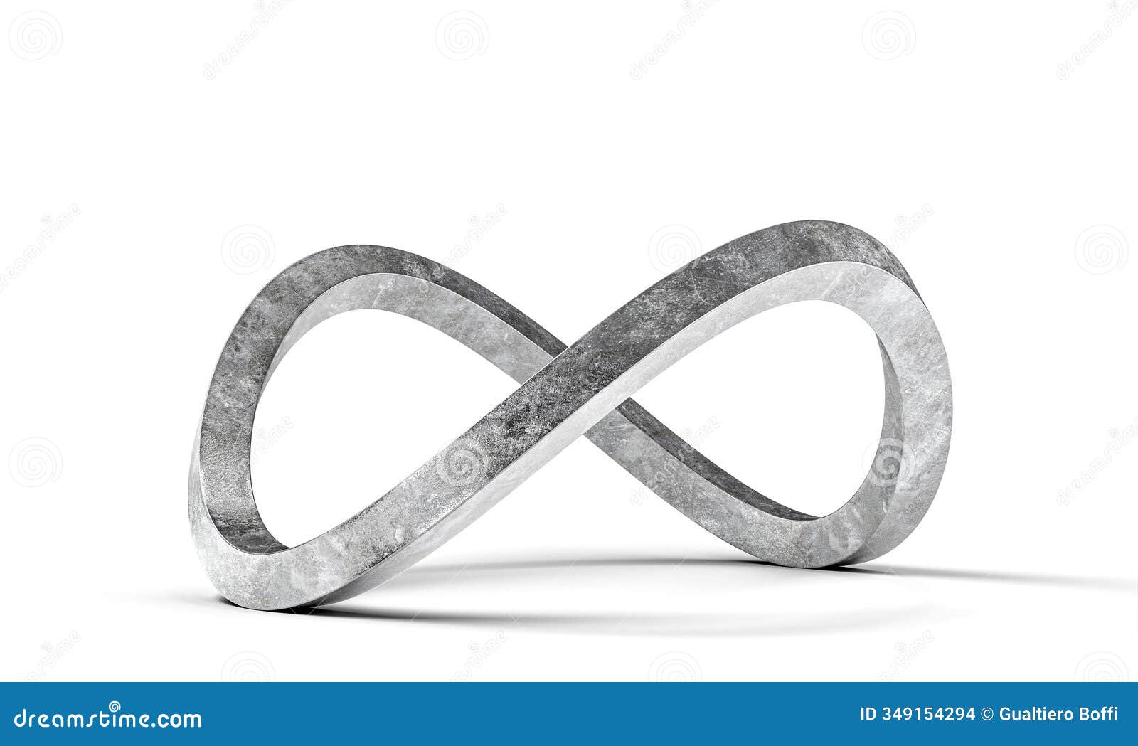 Metallic Infinity Symbol Representing Eternity Stock Illustration ...