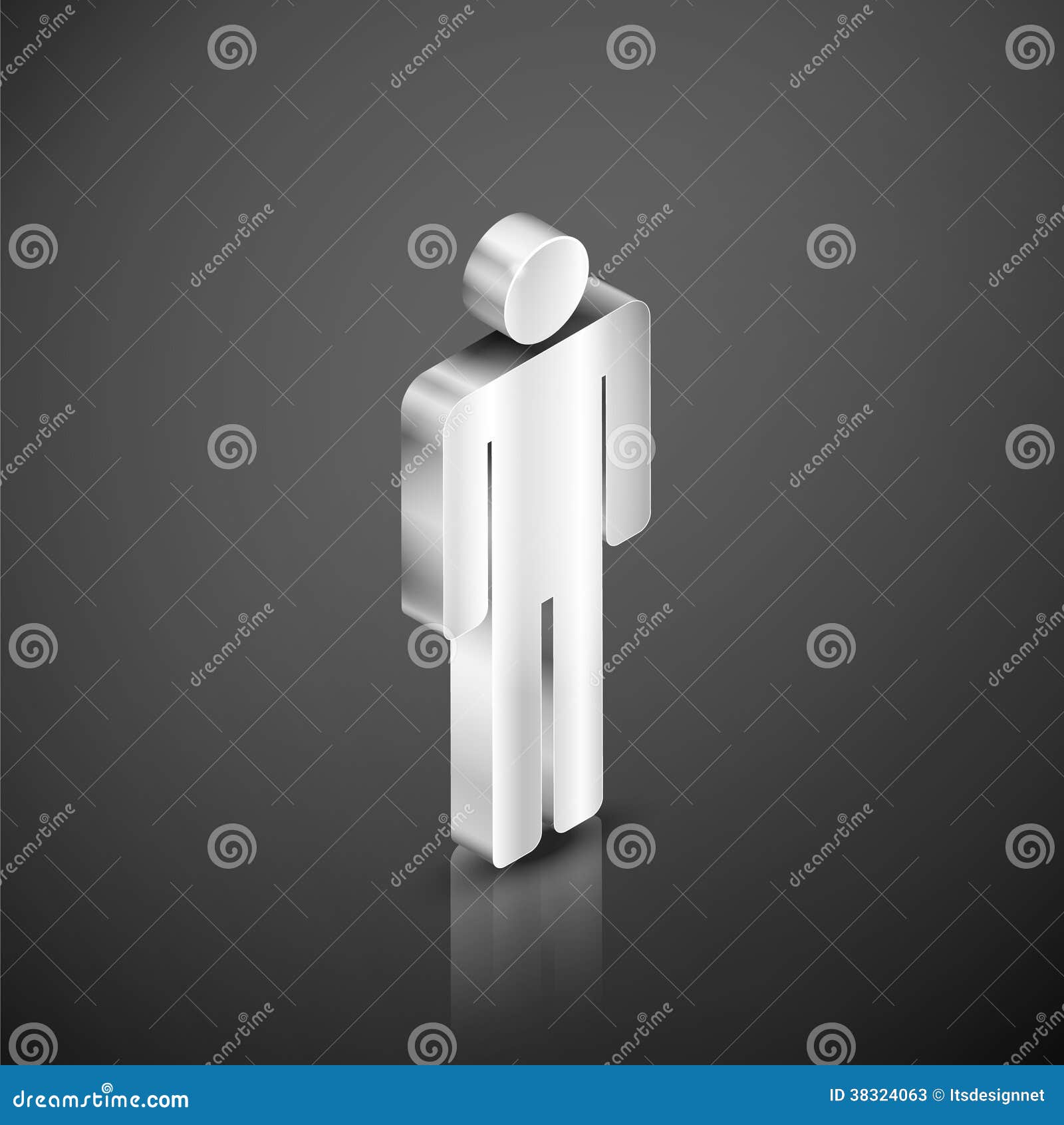 Metallic Infographics People Stock Vector - Illustration of male ...
