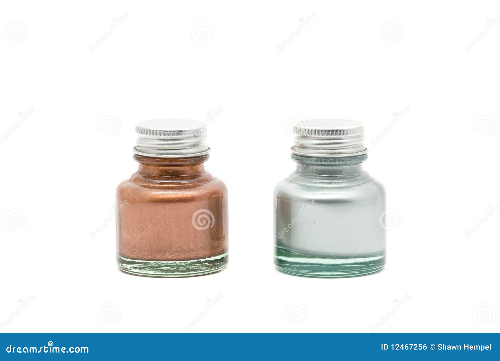 Metallic inks stock photo. Image of antique, inkwell - 12467256