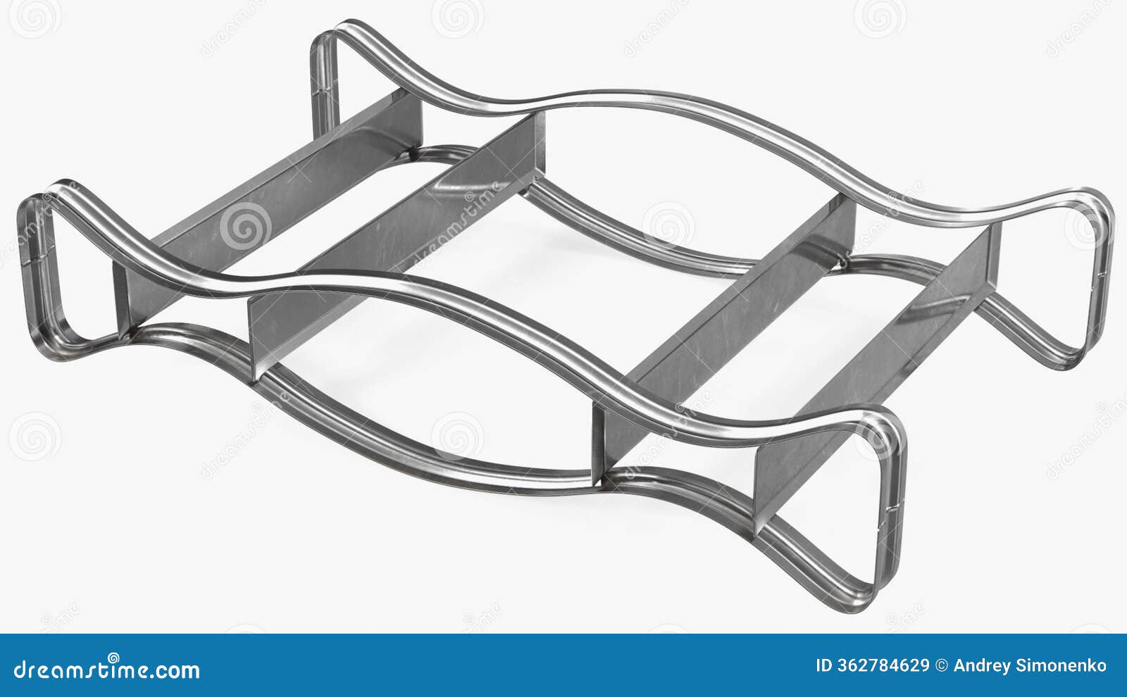 Metallic Interlocking Curved Frame for Structural Support Stock Image ...