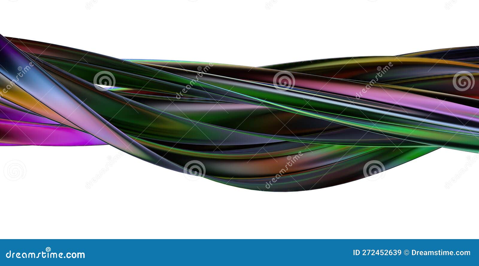 Metallic Iridescent Watery Thin Metal Stream Abstract Dramatic Modern ...