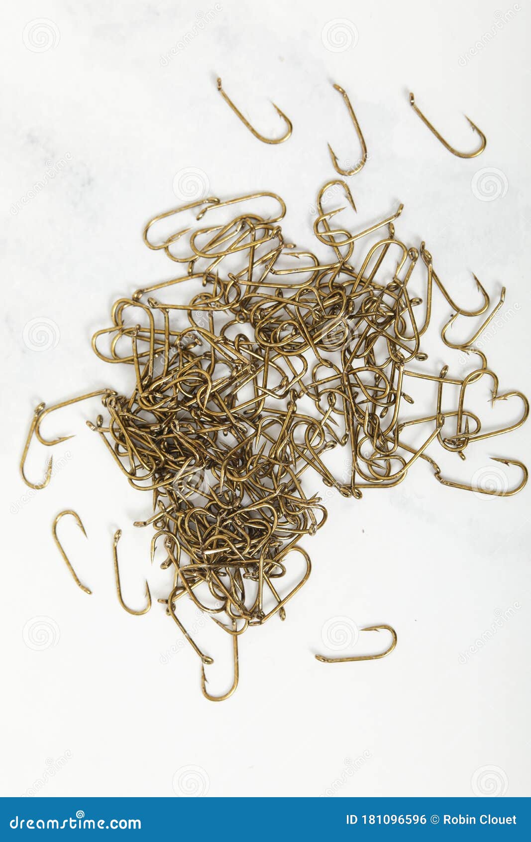 Metallic Isolated Macro Hook Steel Fishhook Pile Stock Photo - Image of ...