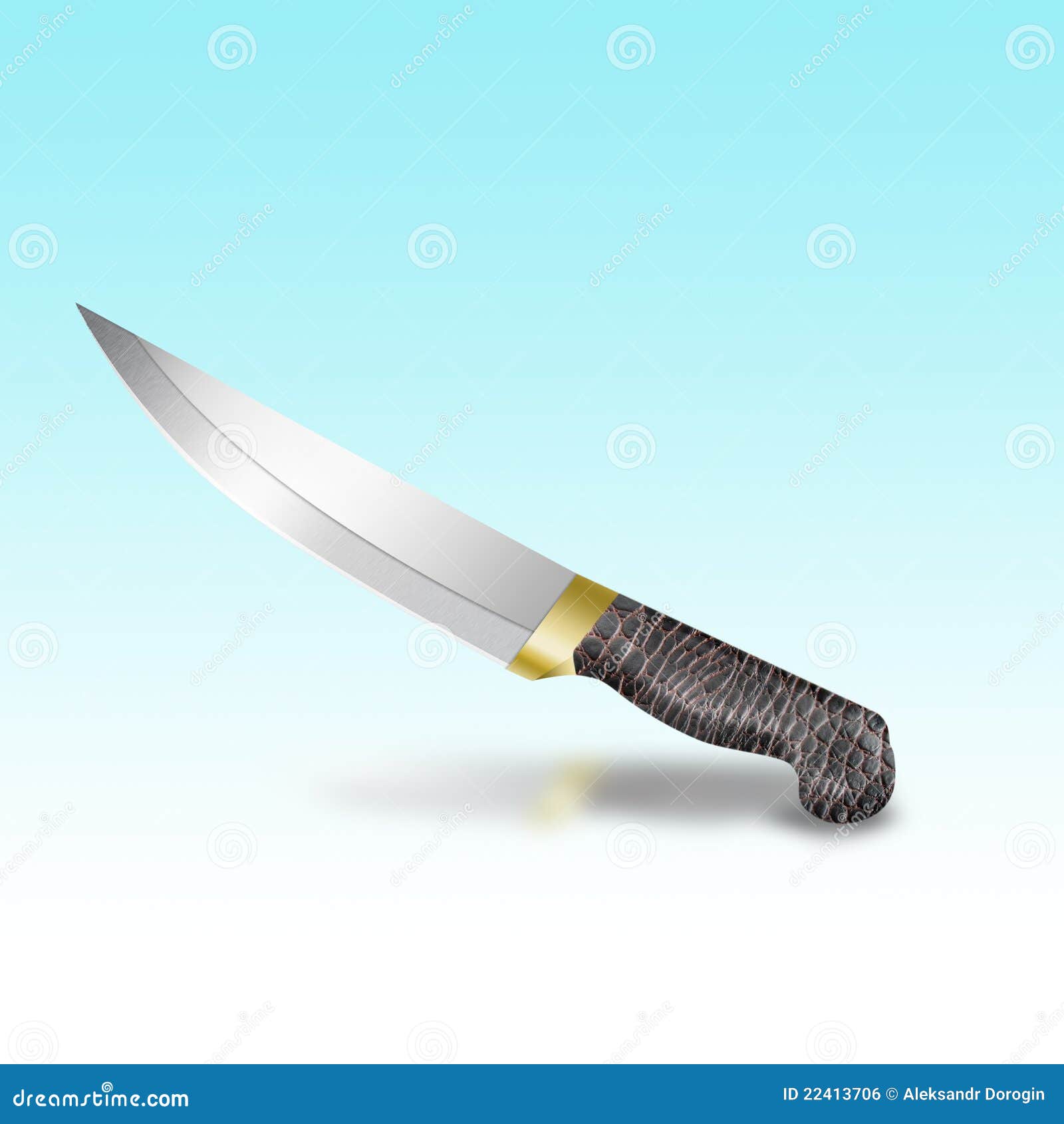 Metallic knife stock photo. Image of sharp, weapon, dagger - 22413706
