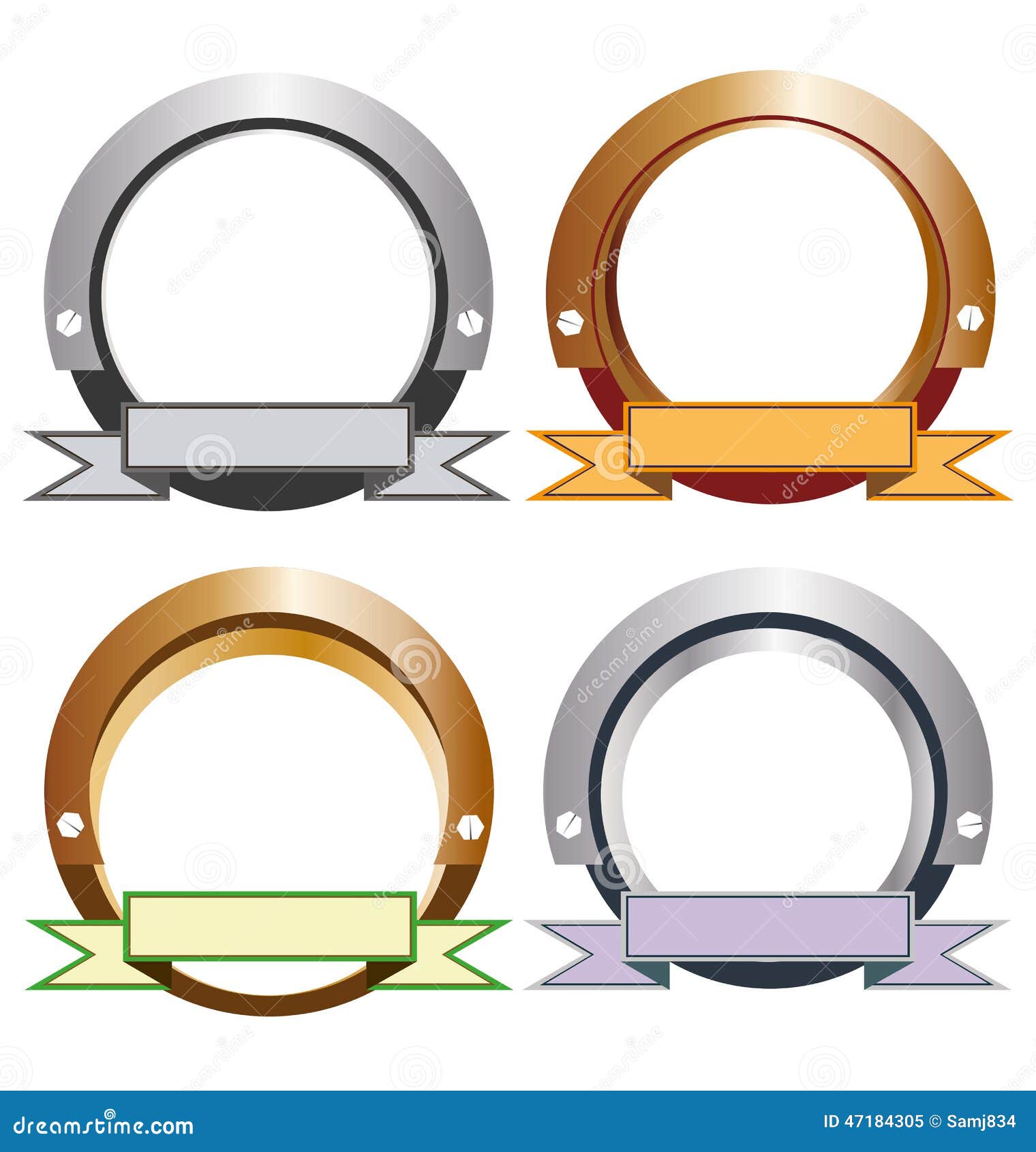 Metallic Label Templates stock vector. Illustration of sticker - 47184305